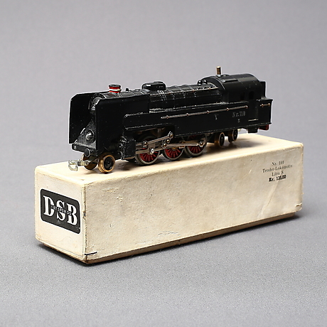DSB Danish tank locomotive S 710 in original box, H0. Toys - Auctionet