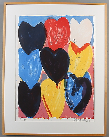 JAN CREMER. Tulips, color lithograph, signed, numbered 39/200 and dated ...