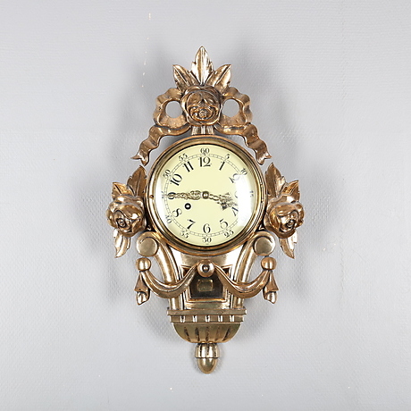 WALL CLOCK, rococo style. Clocks & Watches - Wall Clocks - Auctionet