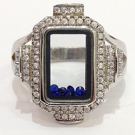 FLOATING GEM RING. Jewellery & Gemstones - Rings - Auctionet