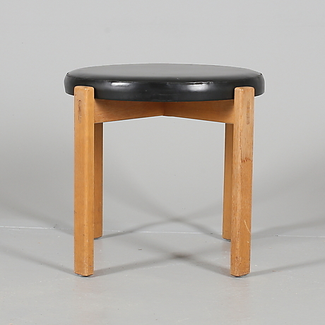 PALL, ek, konstläder, 1960-talet. Möbler - Fåtöljer & Stolar - Auctionet