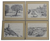 CLAES FOLCKER. Lithographs, 4 pieces of Skånevi, signed and numbered ...