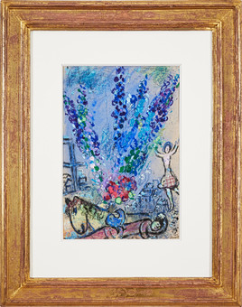 MARC CHAGALL. “Repos aux glaïeuls”.