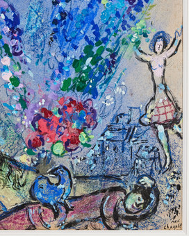 MARC CHAGALL. “Repos aux glaïeuls”.