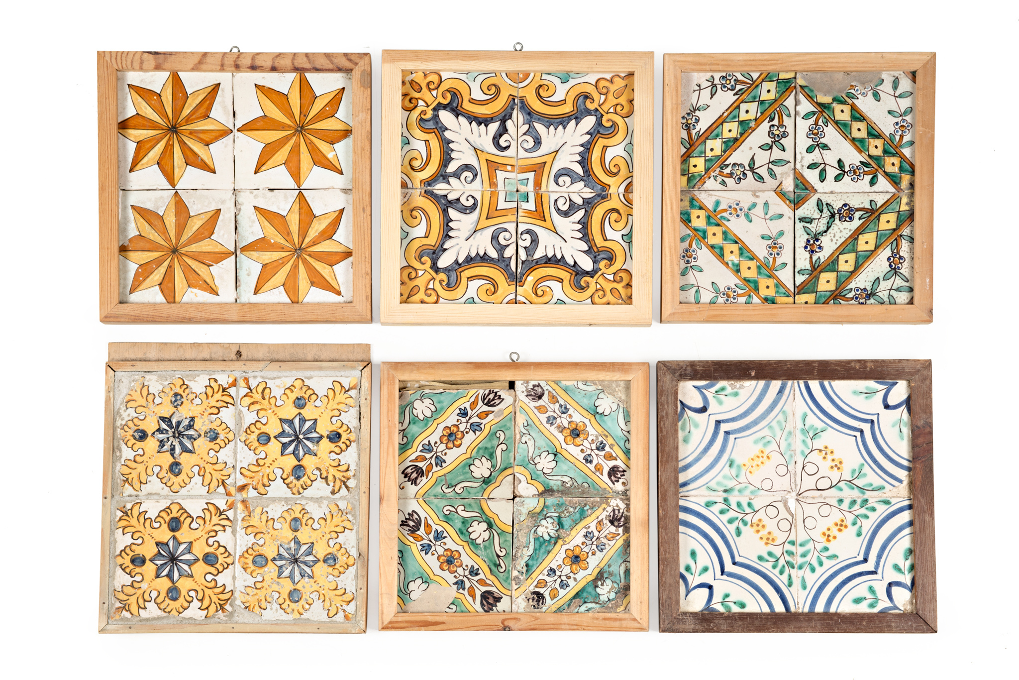 Images for 1002123. Six Catalan "de mostra" tiles panels, 18th Century ...