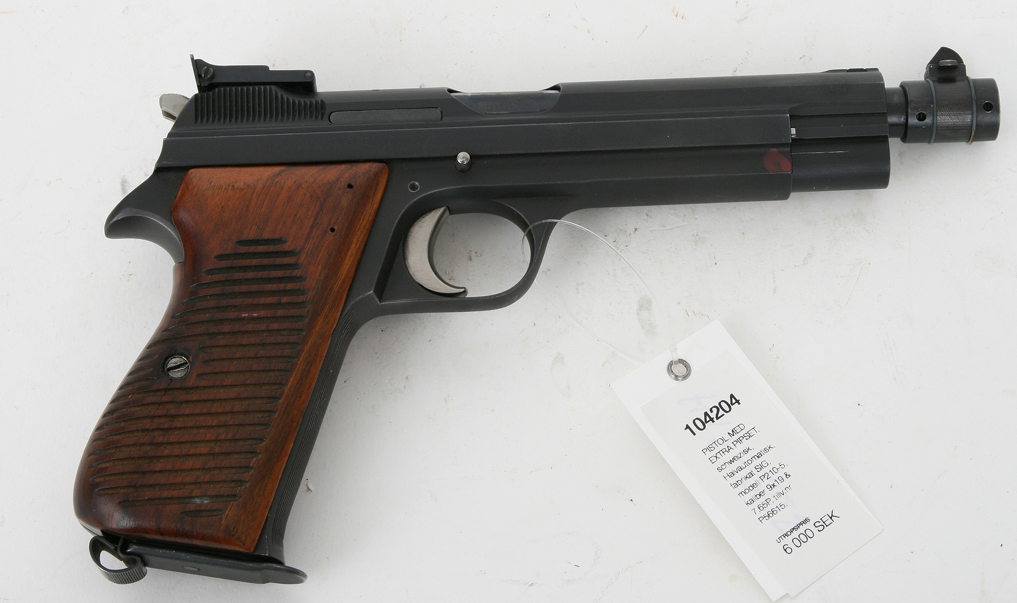 Images for 104204. (107) PISTOL WITH EXTRA PIPSET, Swiss, Semi ...