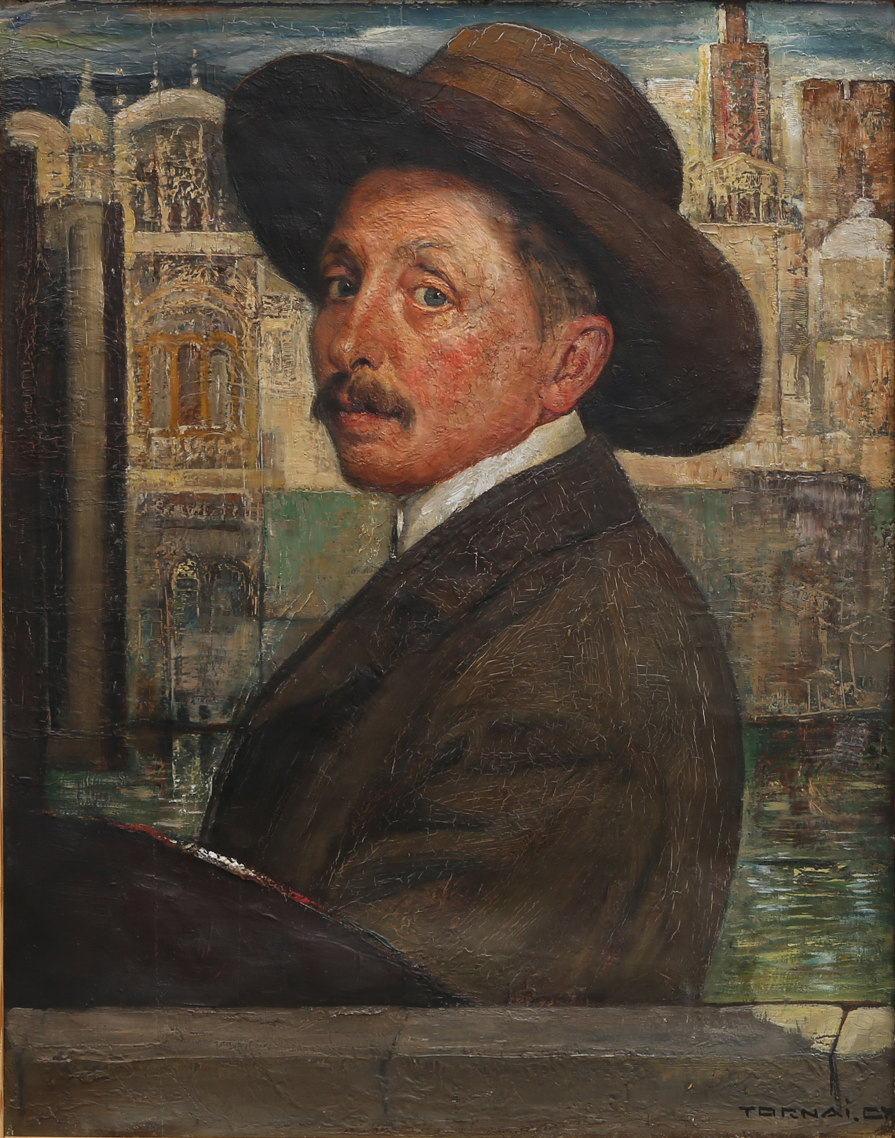 GYULA TORNAI. SJÄLVPORTRÄTT. Konst - Måleri - Auctionet
