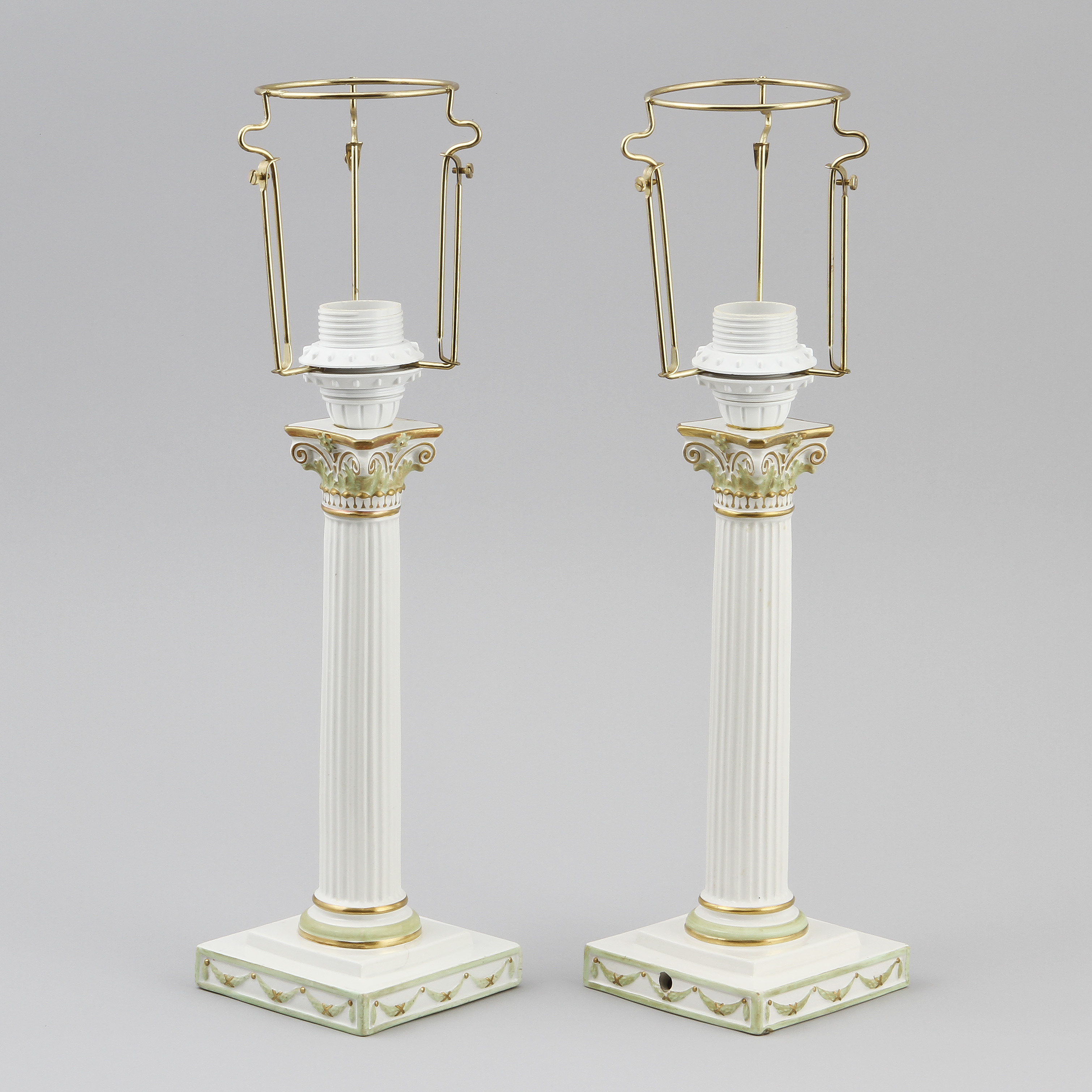 Images for 106613. CANDLES, a pair. Flint goods. Gustafsbergs ...