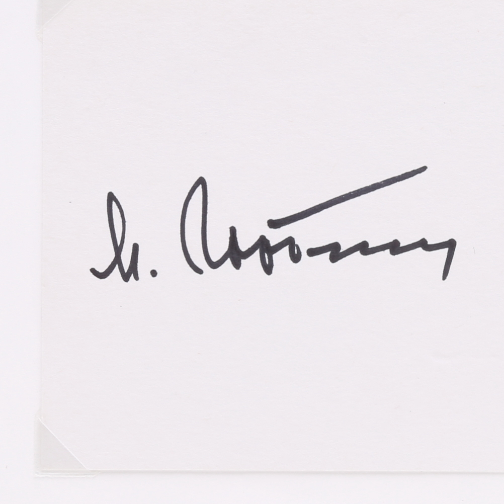 Images for 1082481. AUTOGRAPH- Mikhail Gorbachev (1931-) Leader of the ...