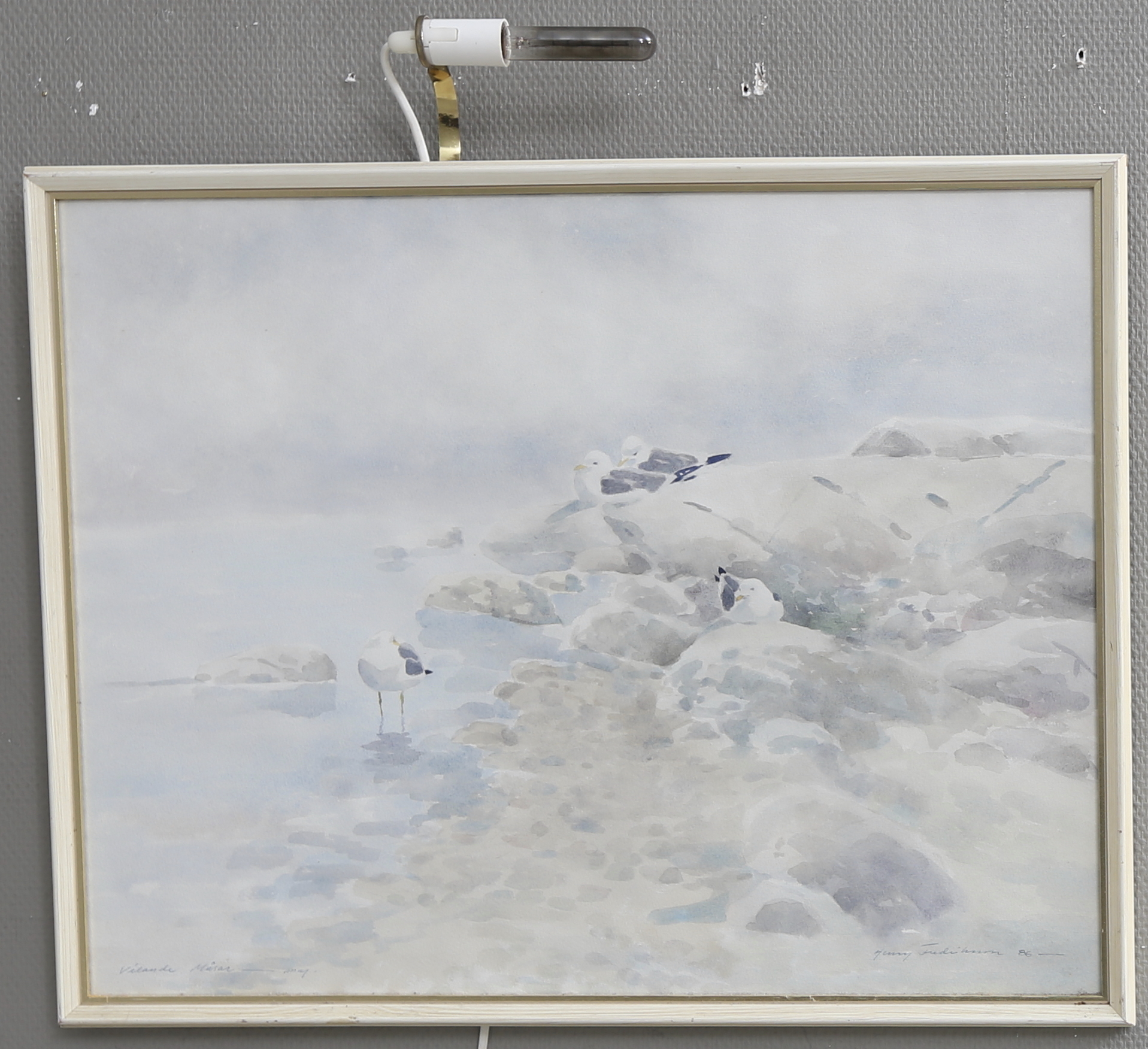 Images for 1086274. HENRY FREDRIKSSON. Resting seagulls. Watercolor ...