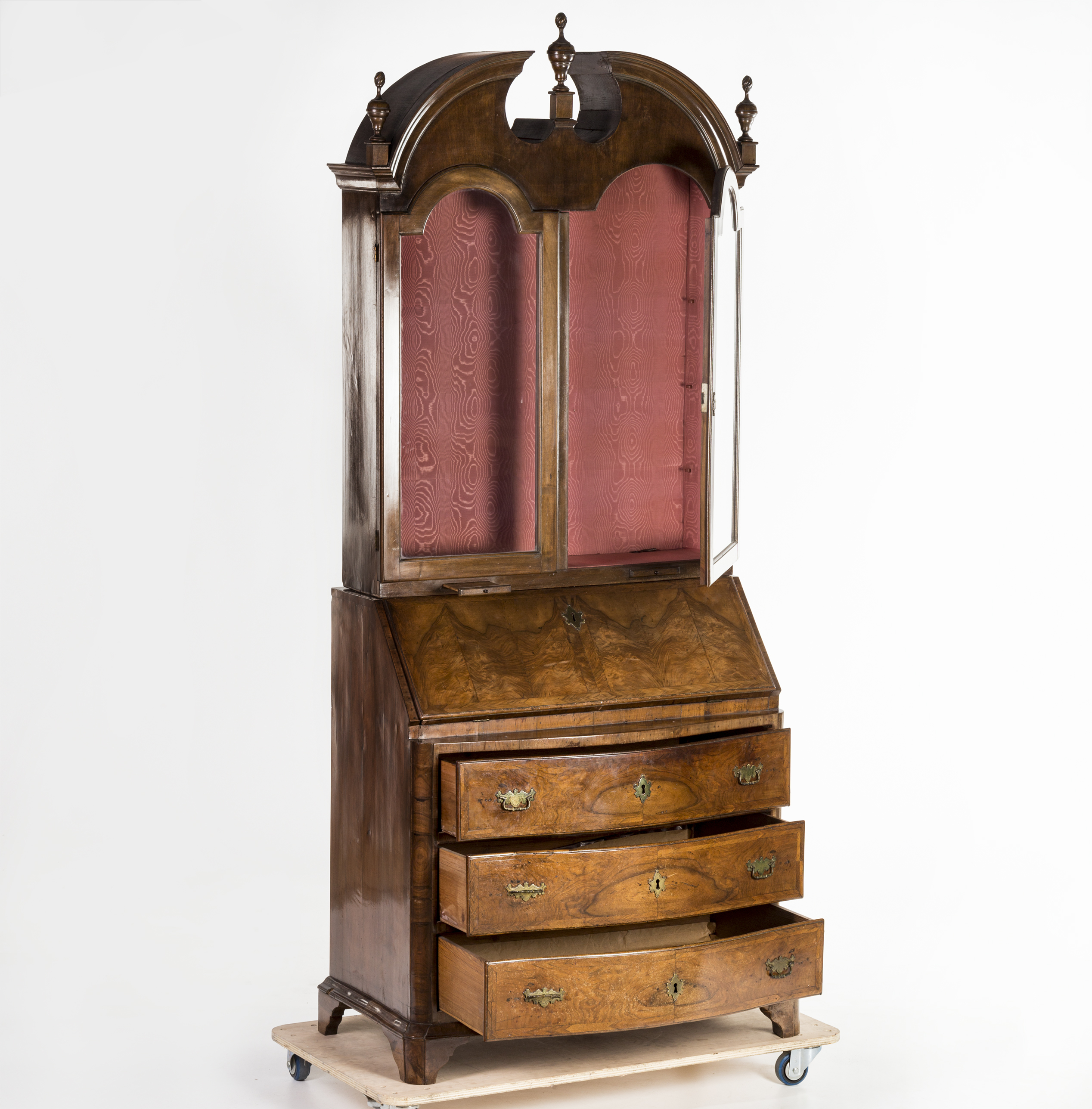 Images for 1096405. George III style bureau-cabinet in walnut and ...