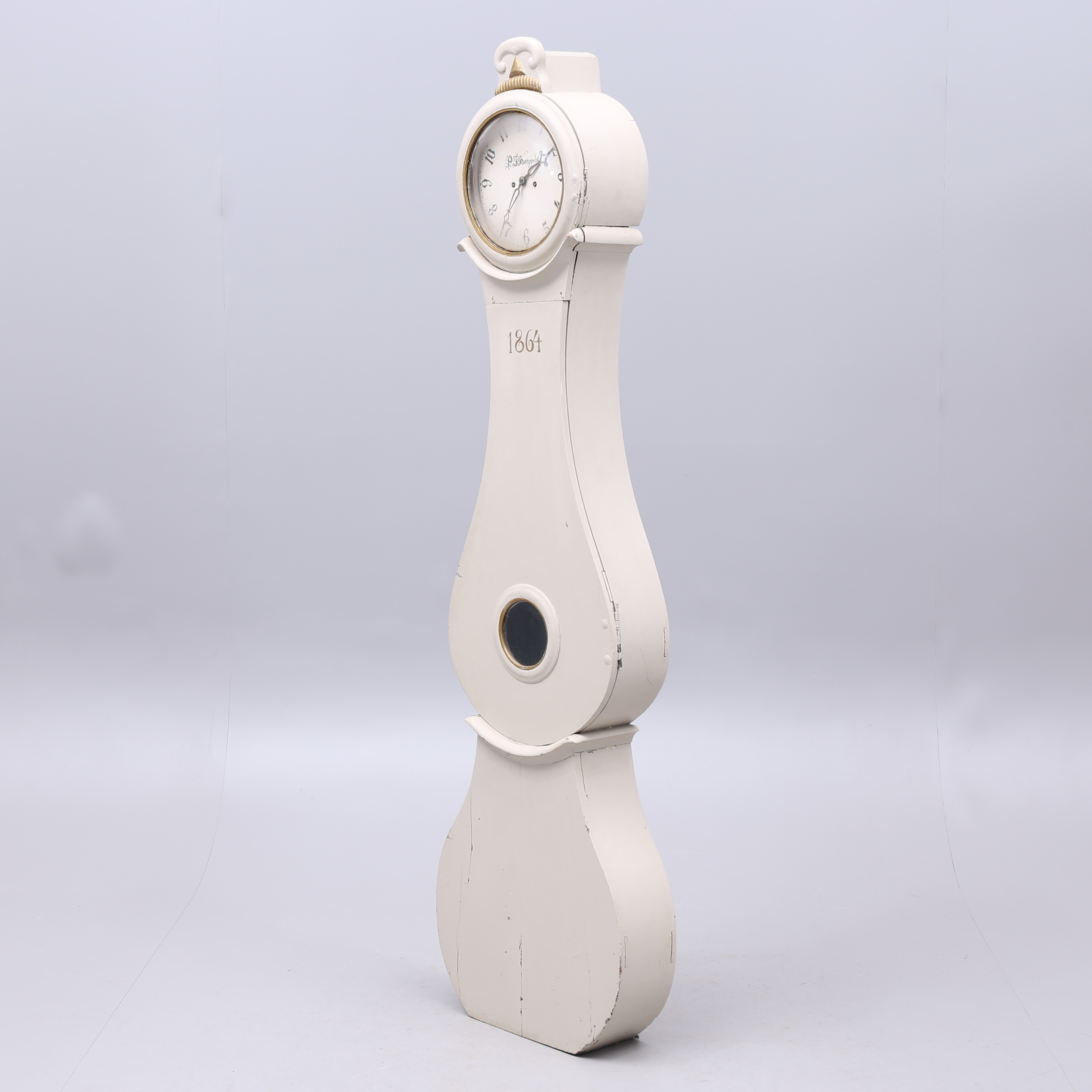 Images for 1122233. FLOOR CLOCK, curved model, marked 1864, movement PJ ...