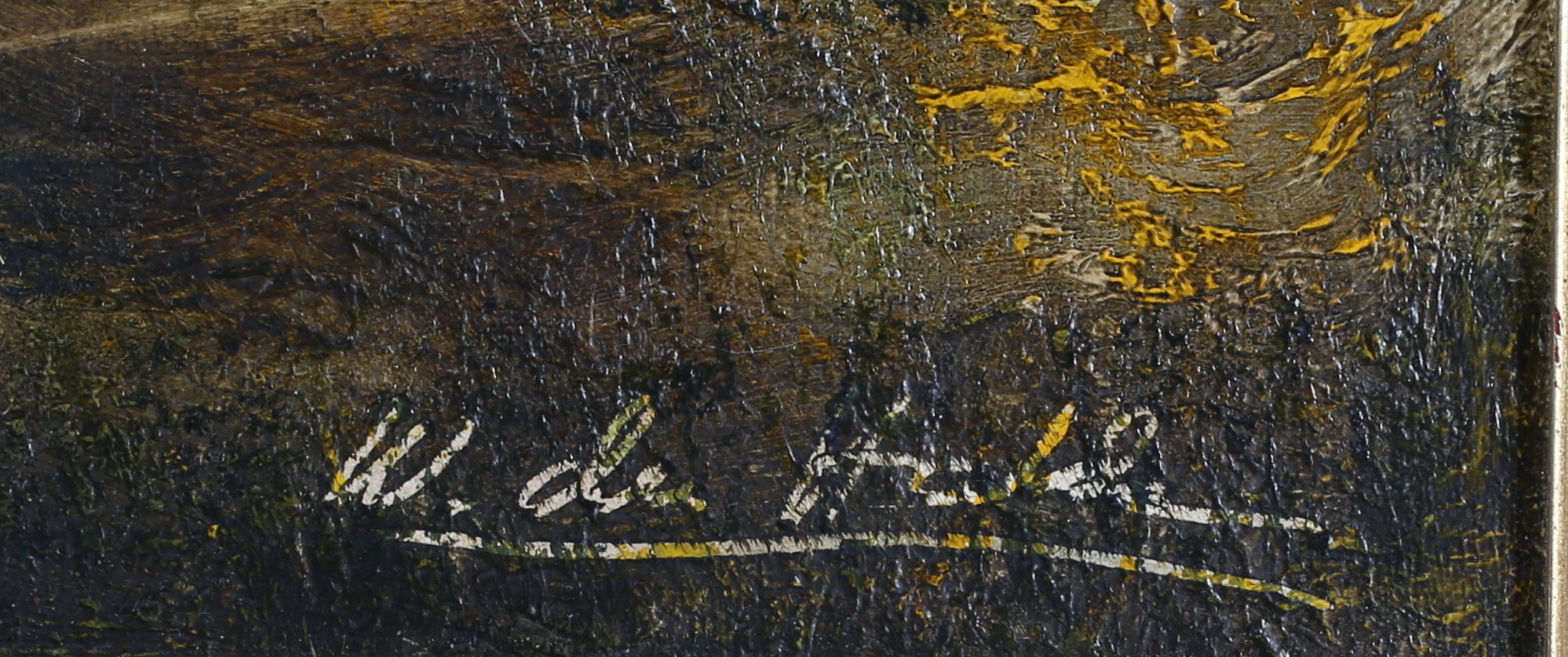 Images for 1122440. WALTER DU HALDE. Moonlight landscape with figures ...