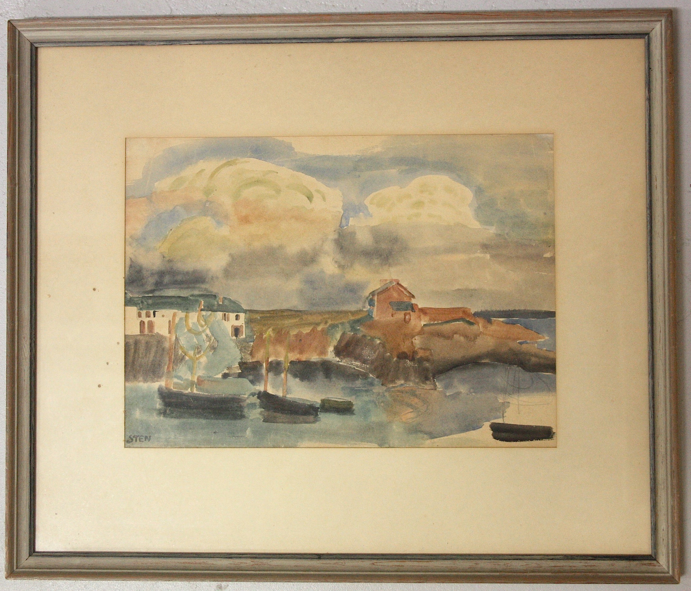 Images for 1129886. JOHN STEN. watercolour, signed, 24x33 cm. - Auctionet