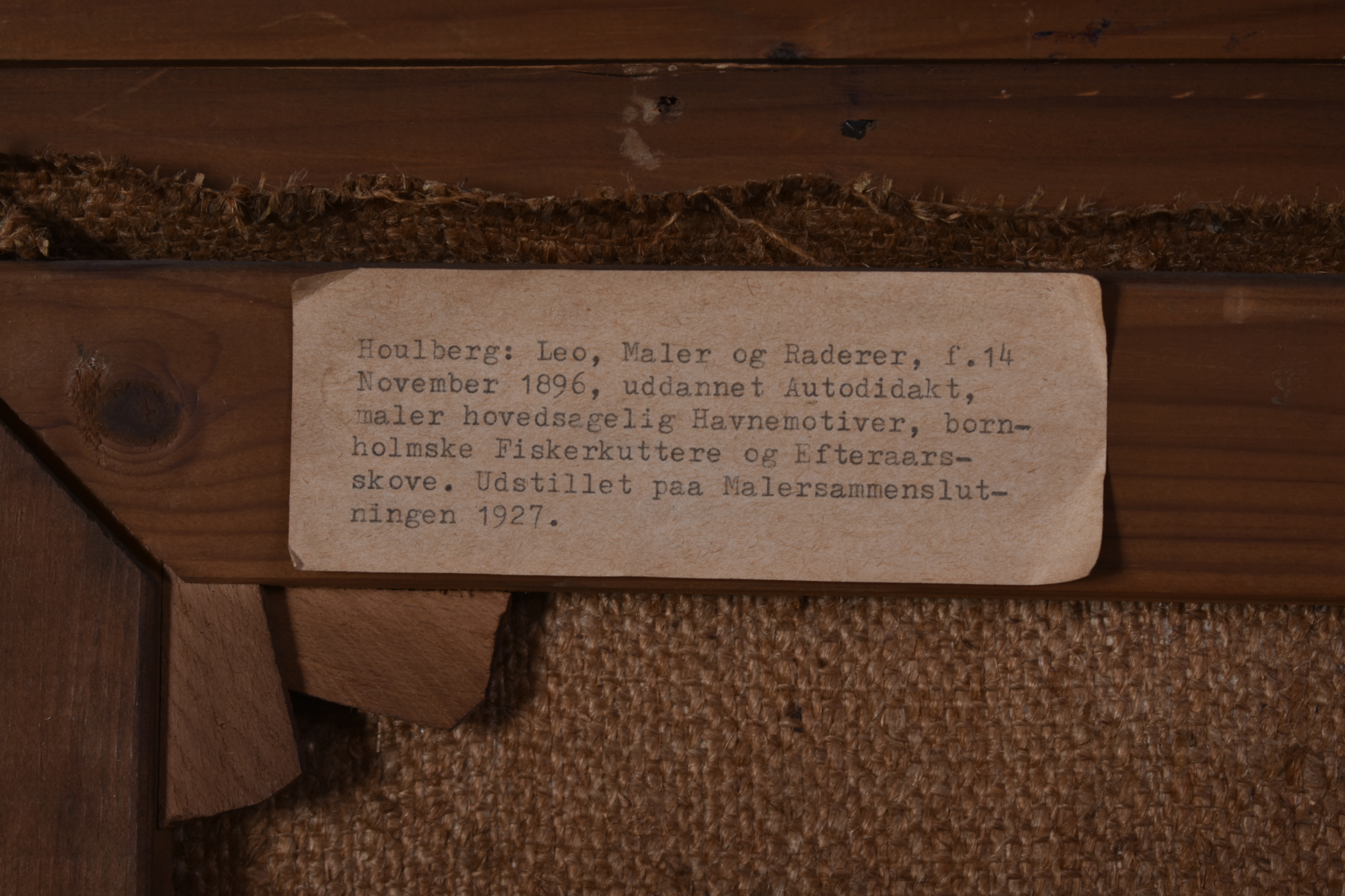 Images for 1142645. LEO HOULBERG. ( 1896-) Vejle Denmark oil on canvas ...