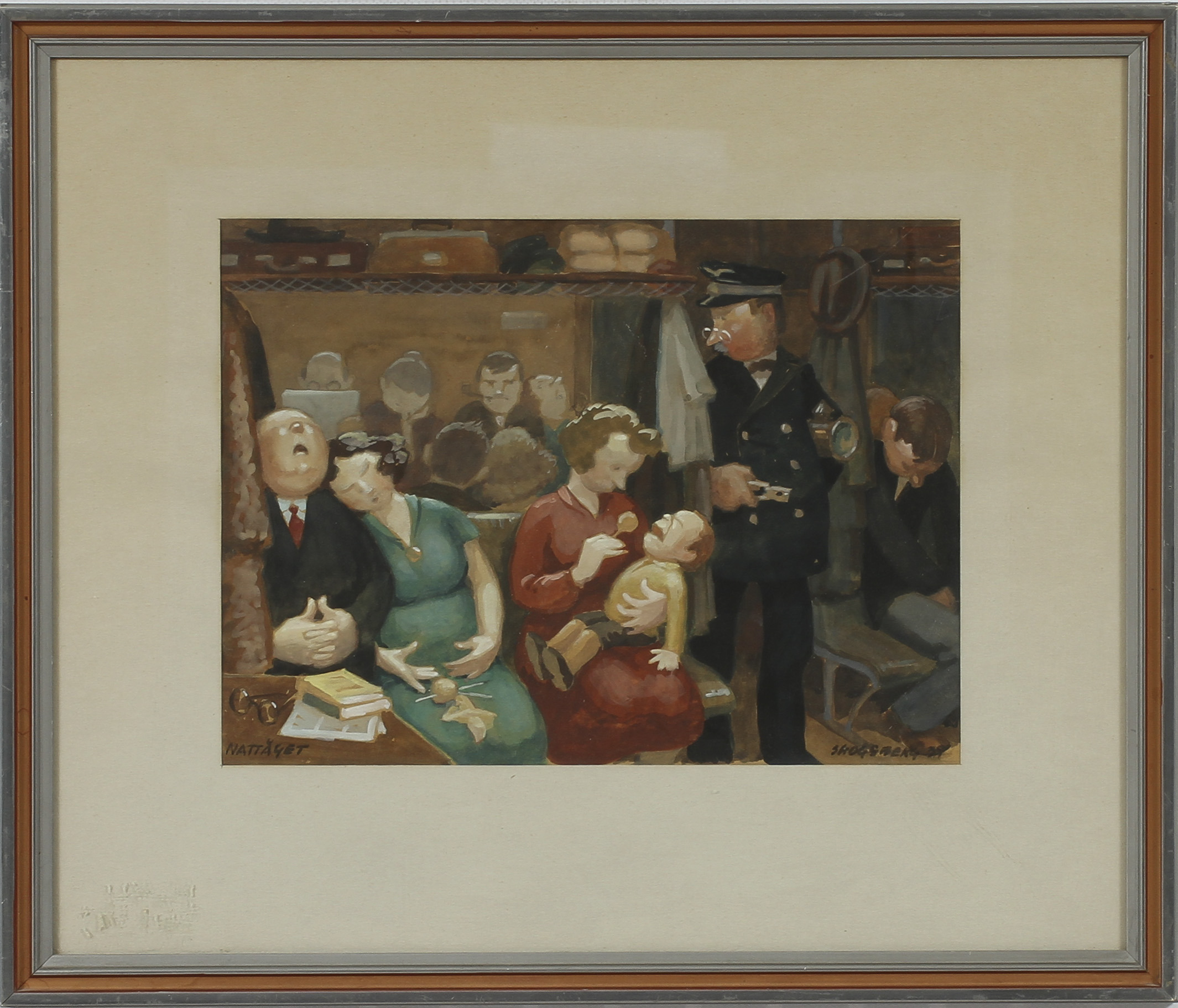 HARALD SKOGSBERG. Aquarell, signiert. Kunst & Gemälde - Gemälde - Auctionet