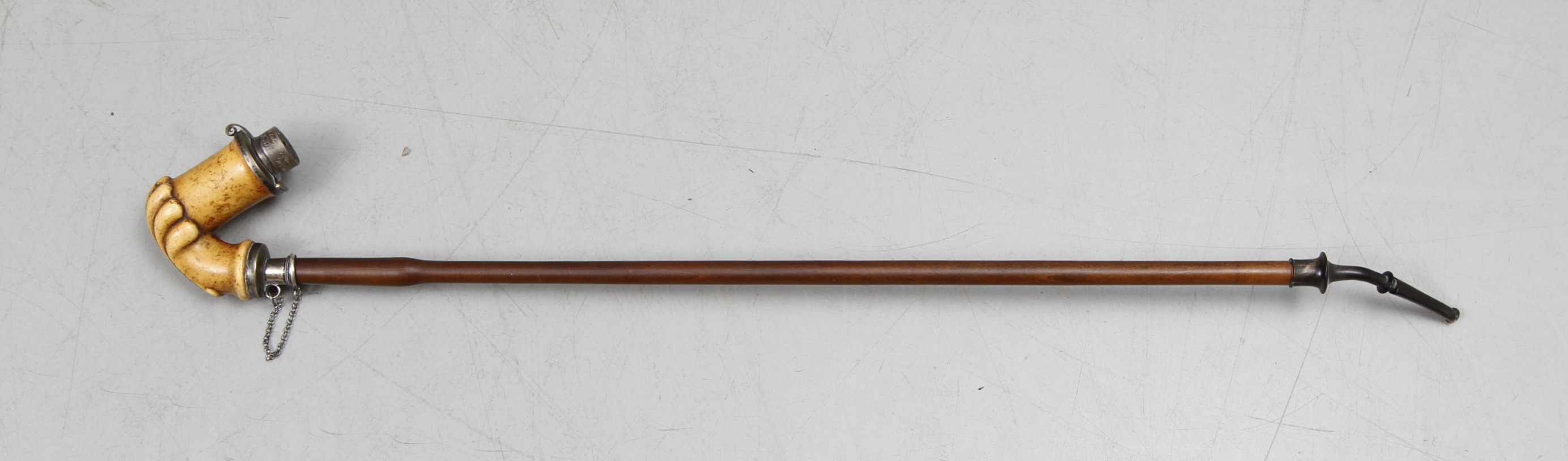 Images for 114878. LONG PIPE, silver fittings, mid-19th century. "By ...