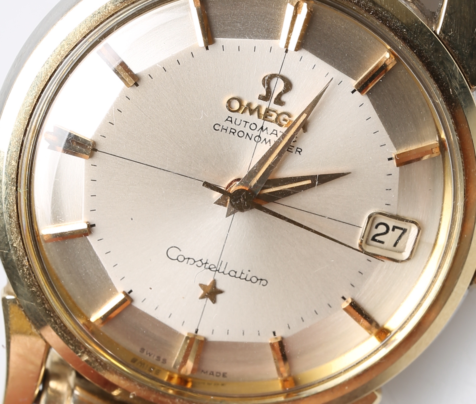 Bilder för 1152874. HERRARMBANDSUR, Omega, Constellation, guld på stål ...