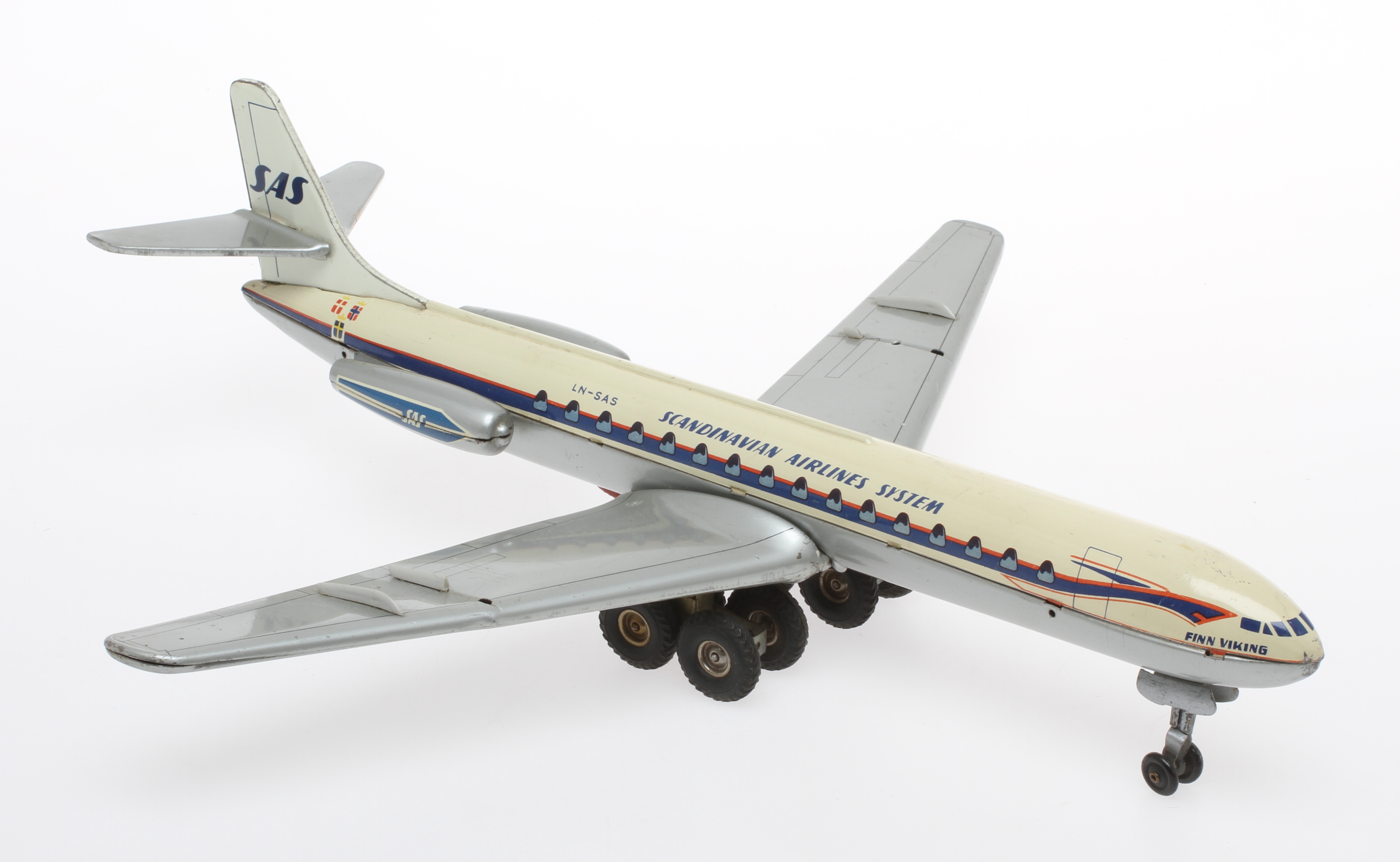 Bilder för 116382. ARNOLD FLYGPLAN SAS CARAVELLE "FINN VIKING" plåt med ...