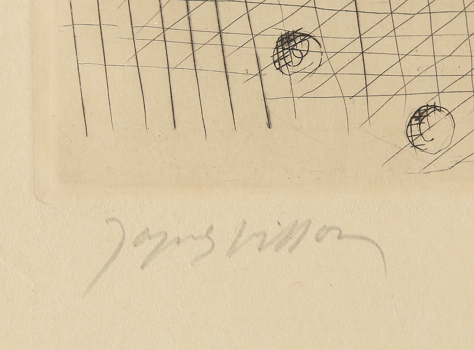 Images for 1200332. JAQUES VILLON. Composition, etching, signed and ...