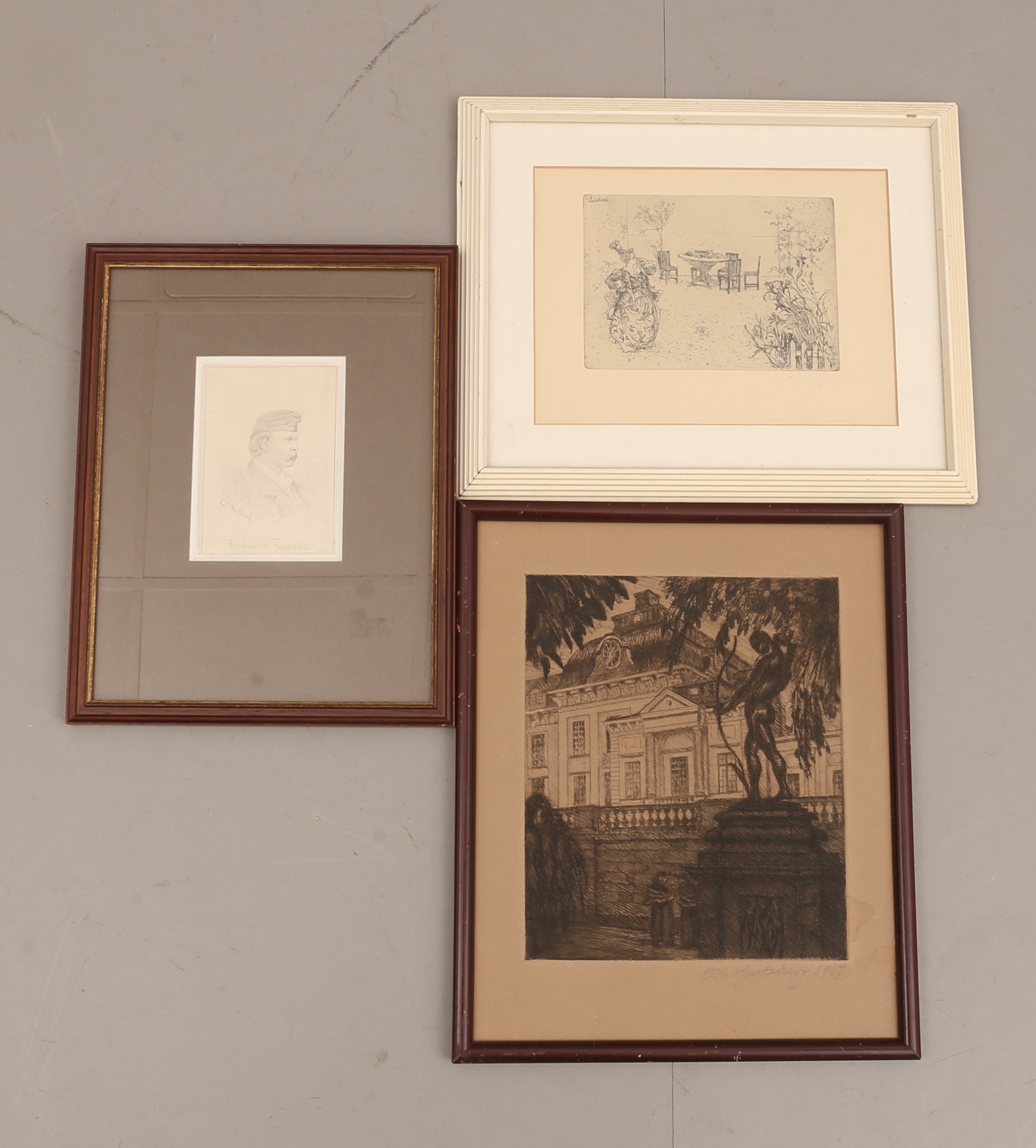 Images for 1207404. DRAWING, Carl Svante Hallbeck. ETCHING, Olle ...