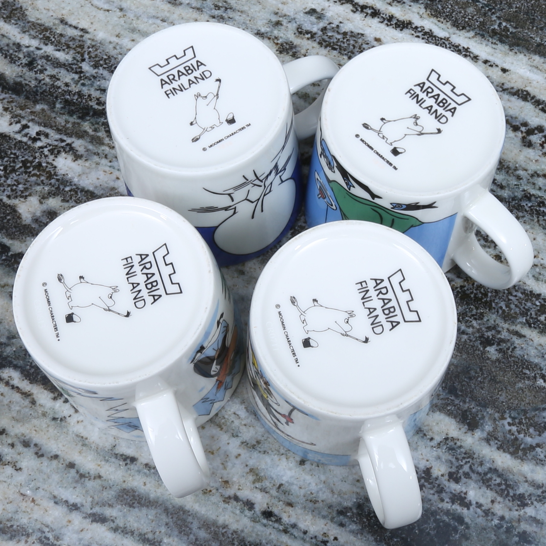 Images for 1218640. MUMIN MUGGAR, 4 pcs, porcelain, "Moomin-Characters ...