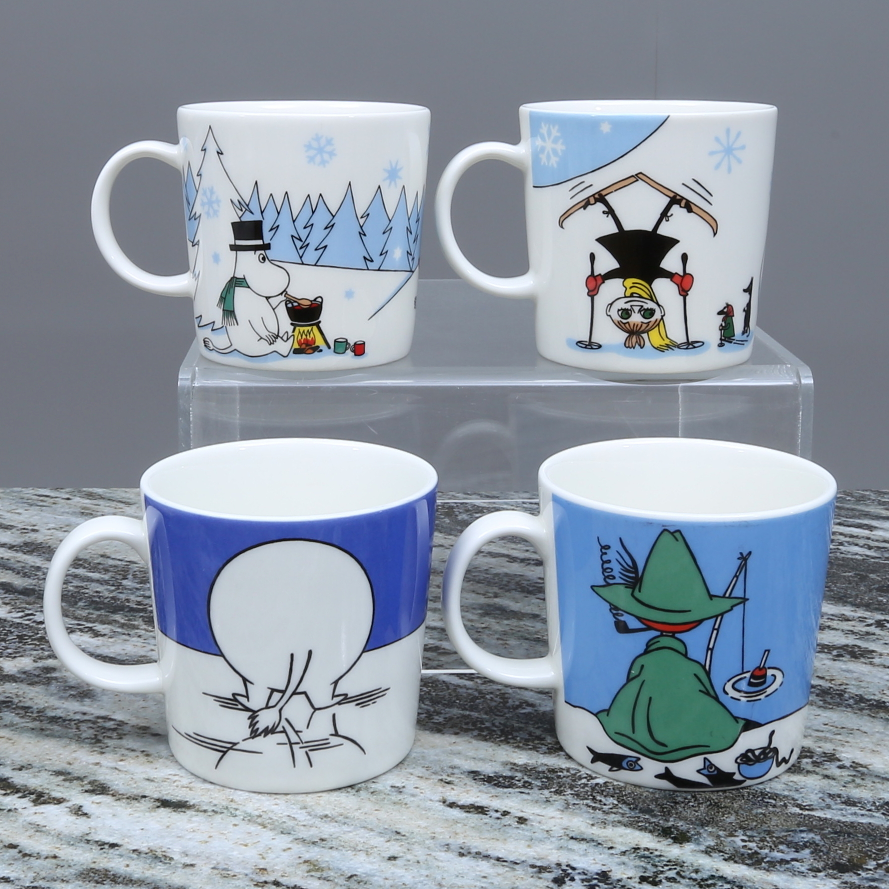 Images for 1218640. MUMIN MUGGAR, 4 pcs, porcelain, "Moomin-Characters ...