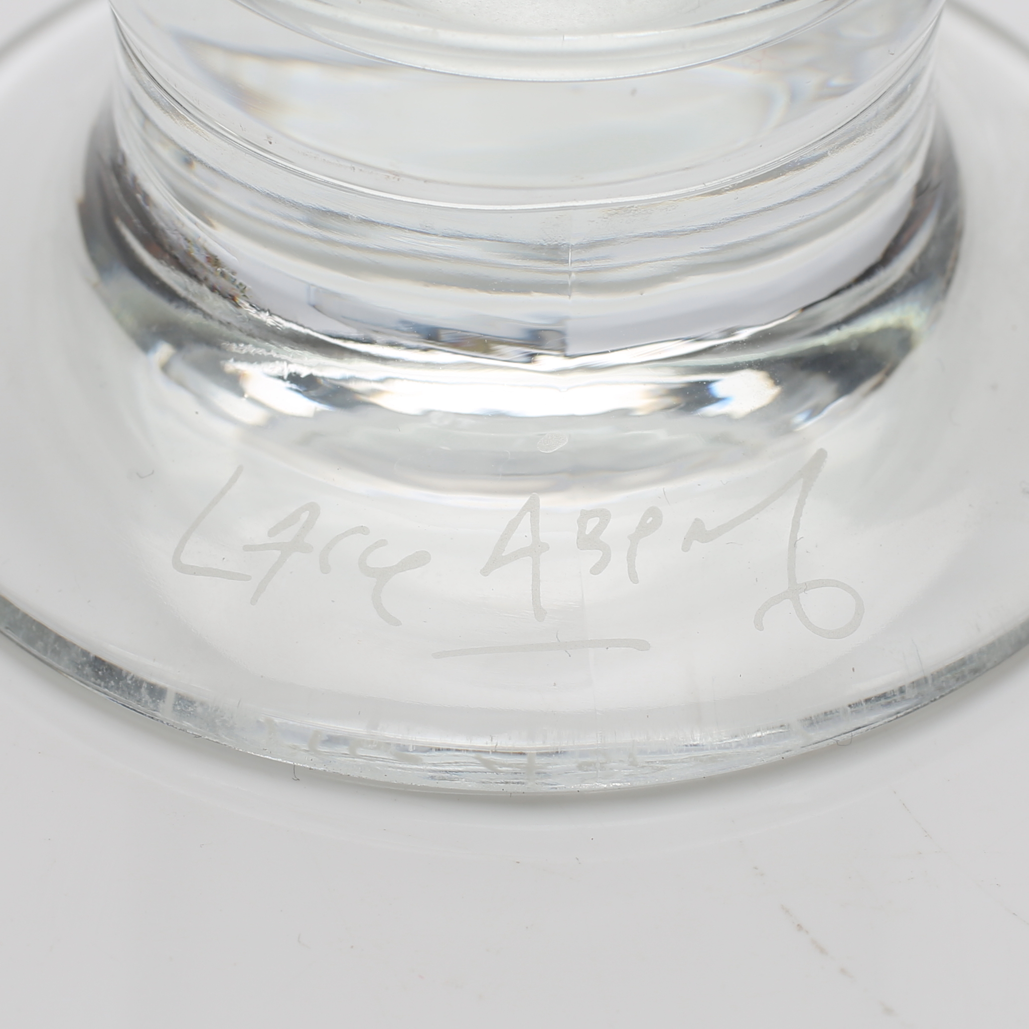 Images for 1260984. GLASS, 4 pcs., Lasse Åberg, signature. - Auctionet