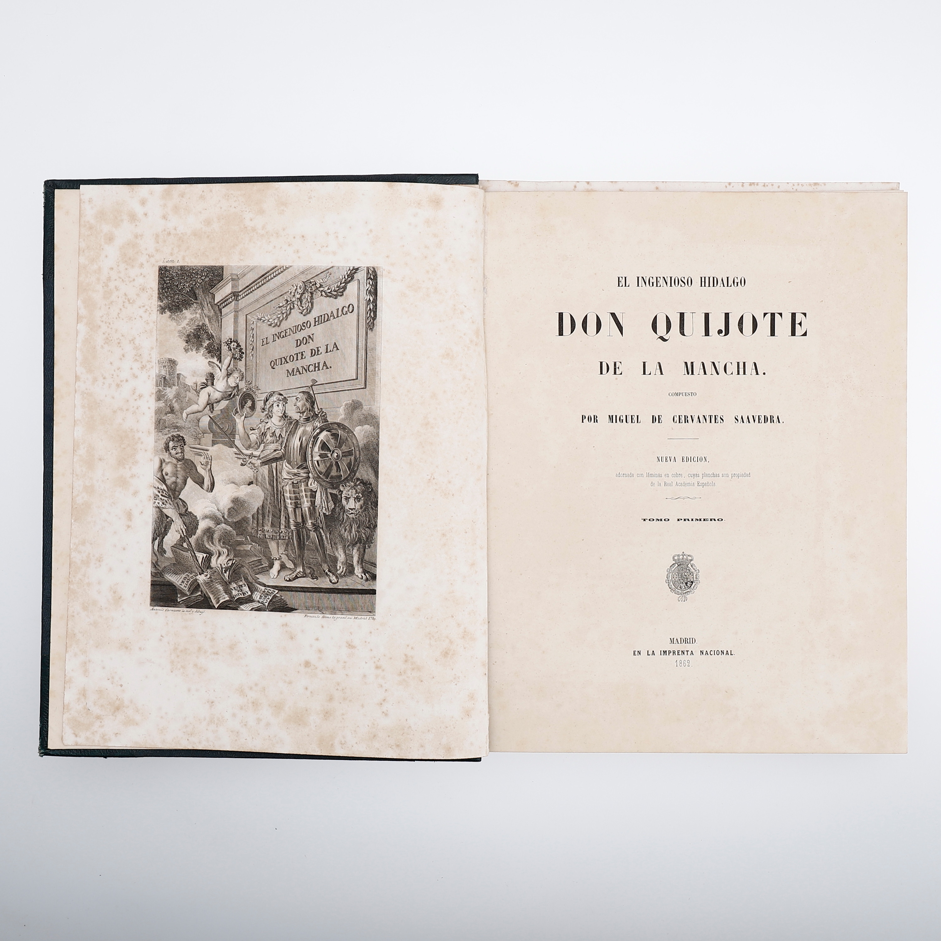 1265163. IMPORTANT ILLUSTRATED EDITION OF DON QUIXOTE, 1862. Miguel de ...