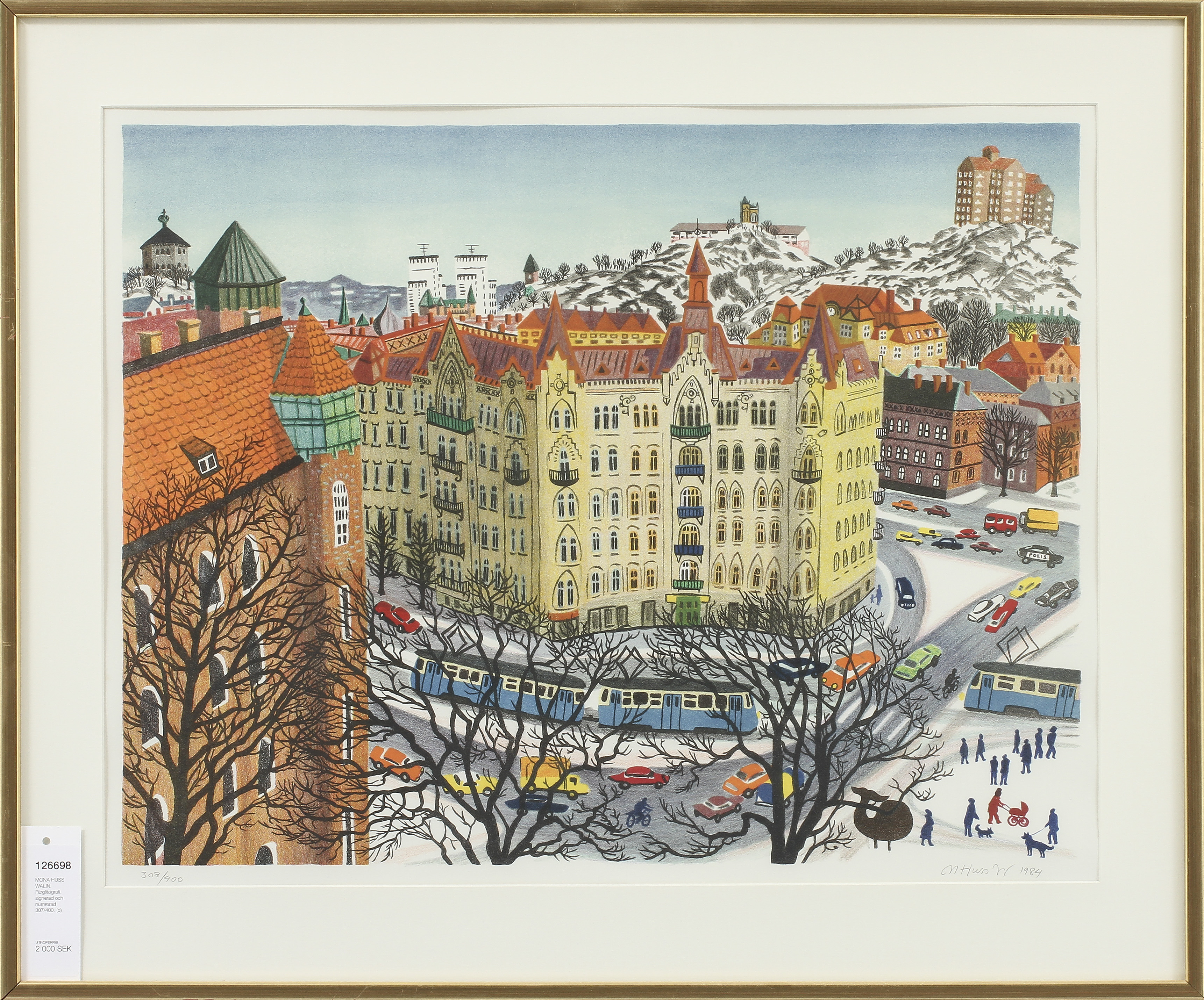 Images for 126698. MONA HUSS WALIN. Color lithograph, signed and ...