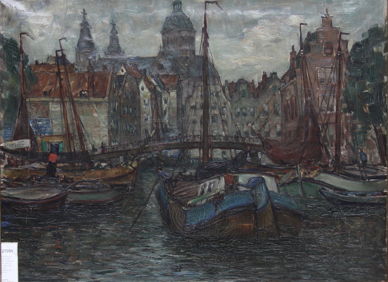 Images for 127051. CORNELIS DE WAAL. (1881-1946). Dutch canal with ...