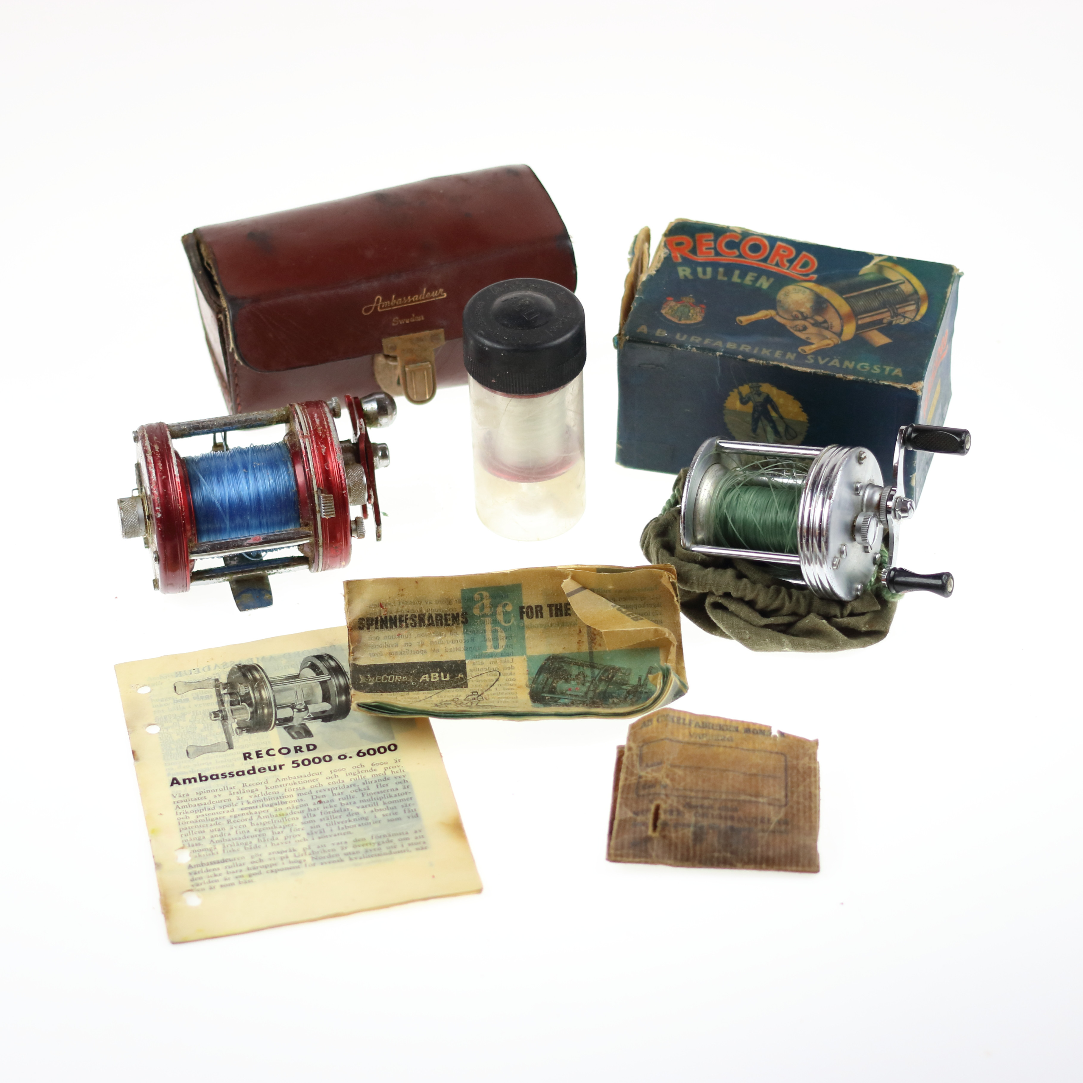 1273057. KALASTUSrullat, 2 kpl. Ambassadeur 6000 & Record 1700c, AB ...