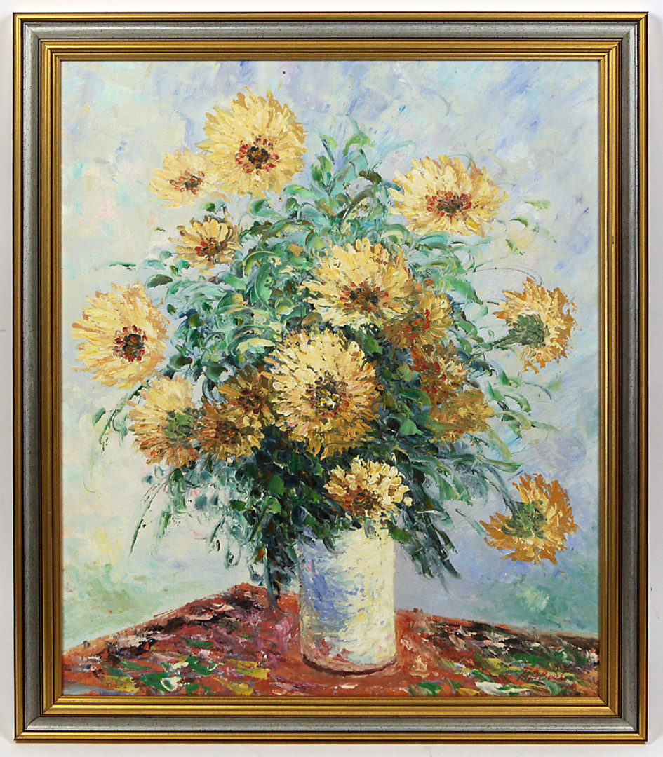 Images for 1283115. RABOUS, summer flowers, 50 x 60 cm. - Auctionet