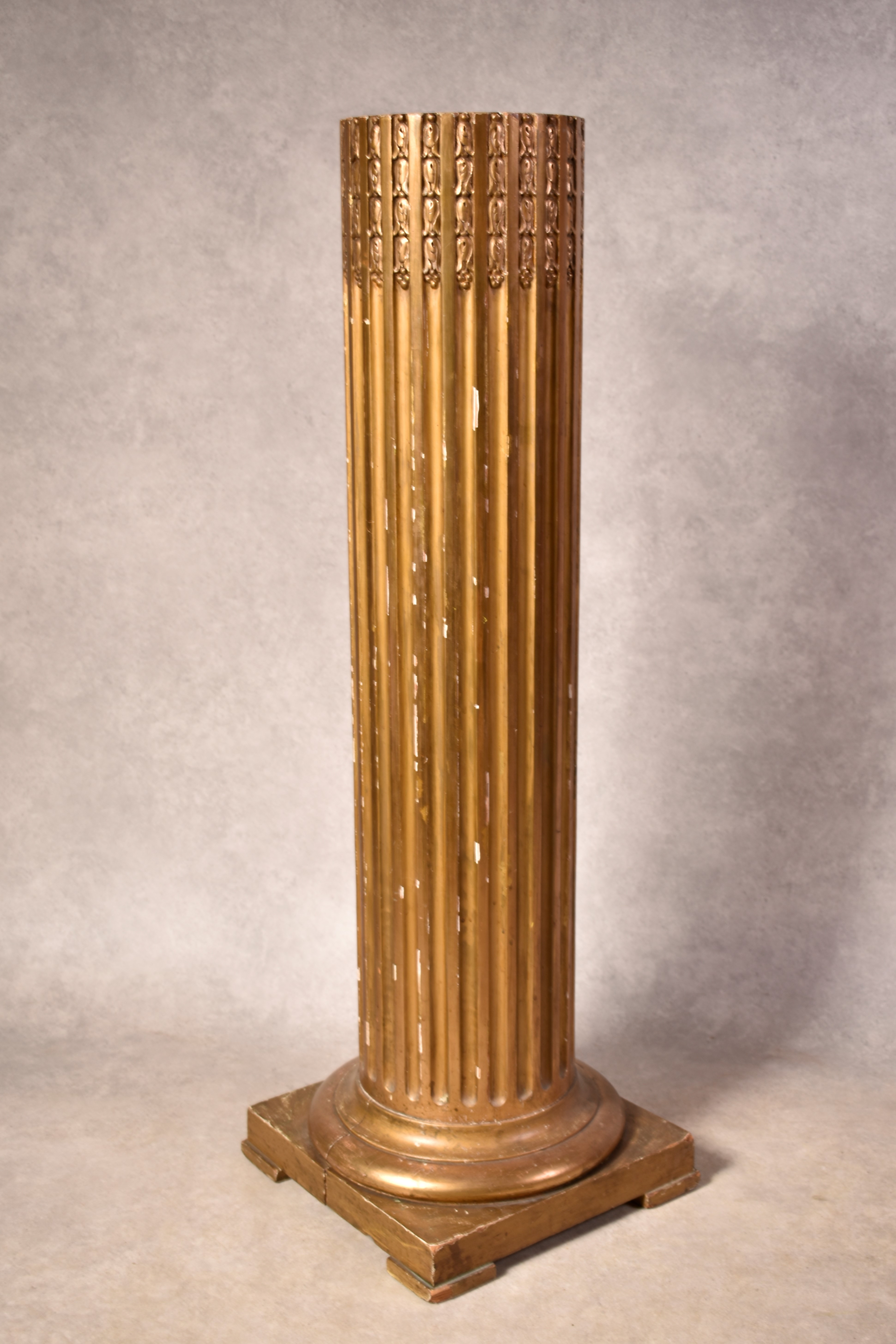 Images for 1284608. COLUMN carved in wood, gold leaf with decoration of ...