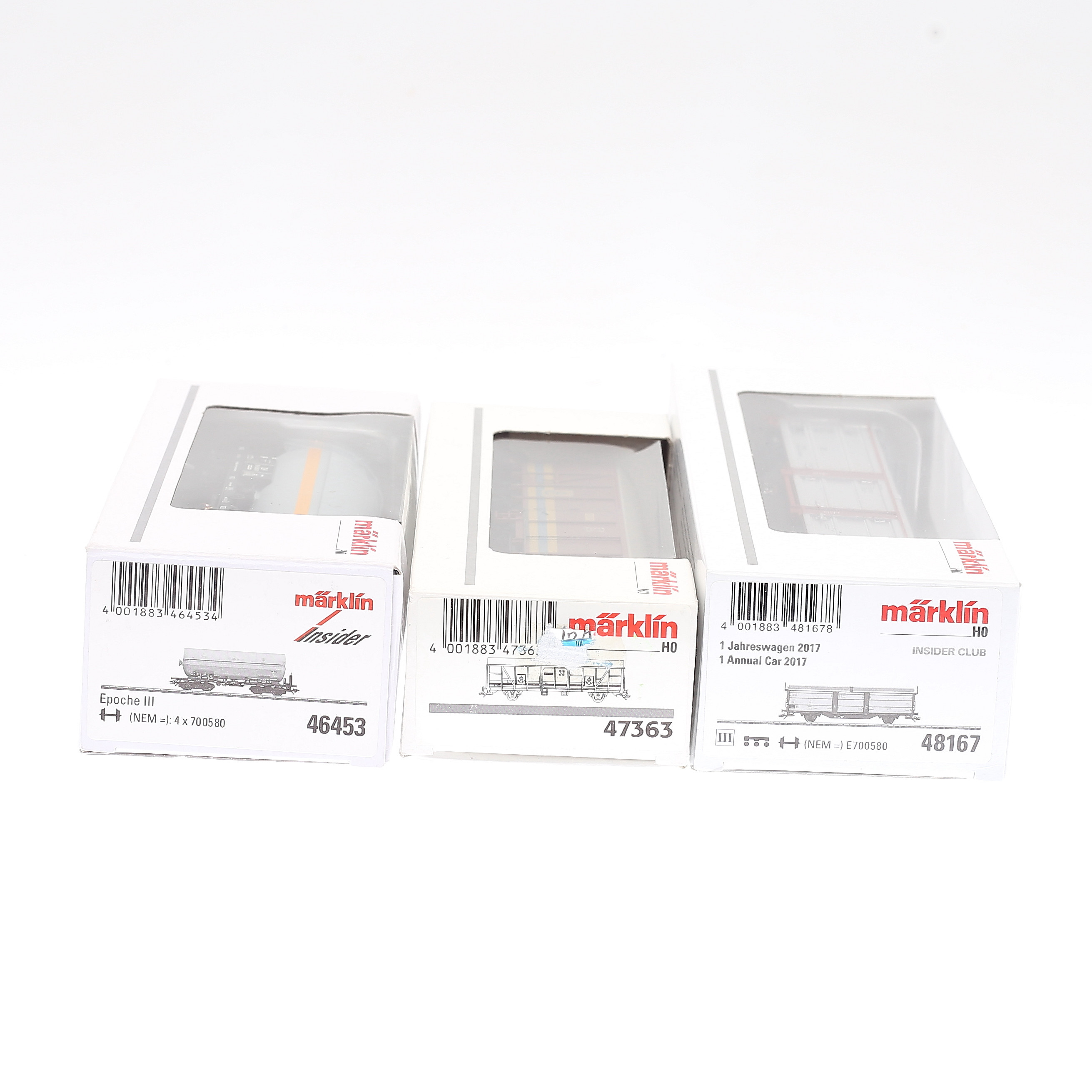 Images for 1289813. GOODS WAGONS, 3 pcs, Märklin 46453, Märklin 47363 ...