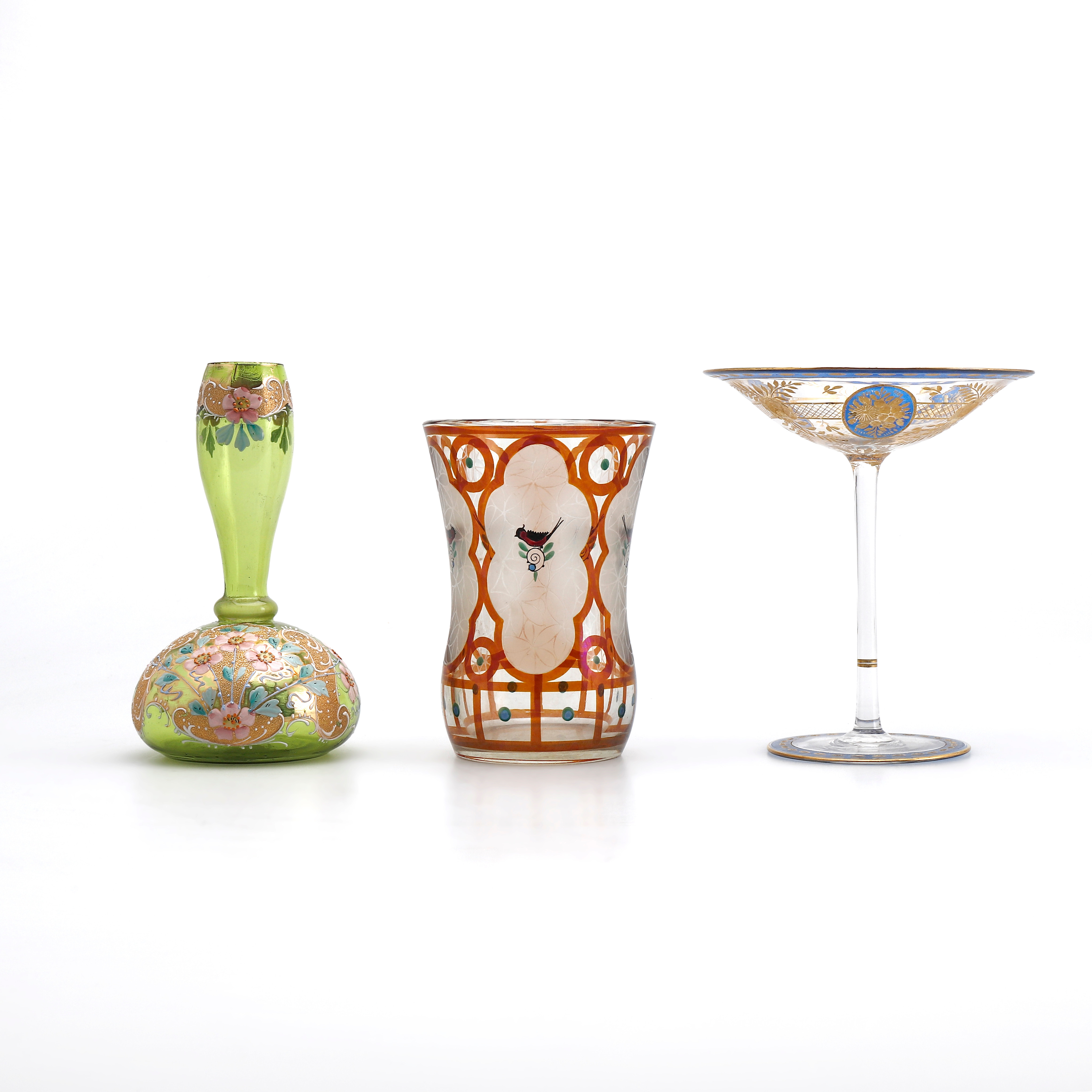Images for 1295297. Tumbler, vase and glass in French and Viennese ...