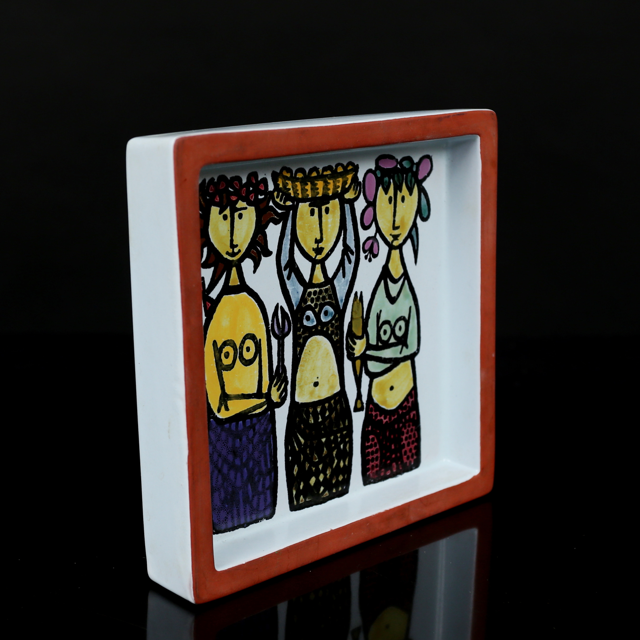 Images for 1297855. STIG LINDBERG. Faience ashtray, Karneval ...