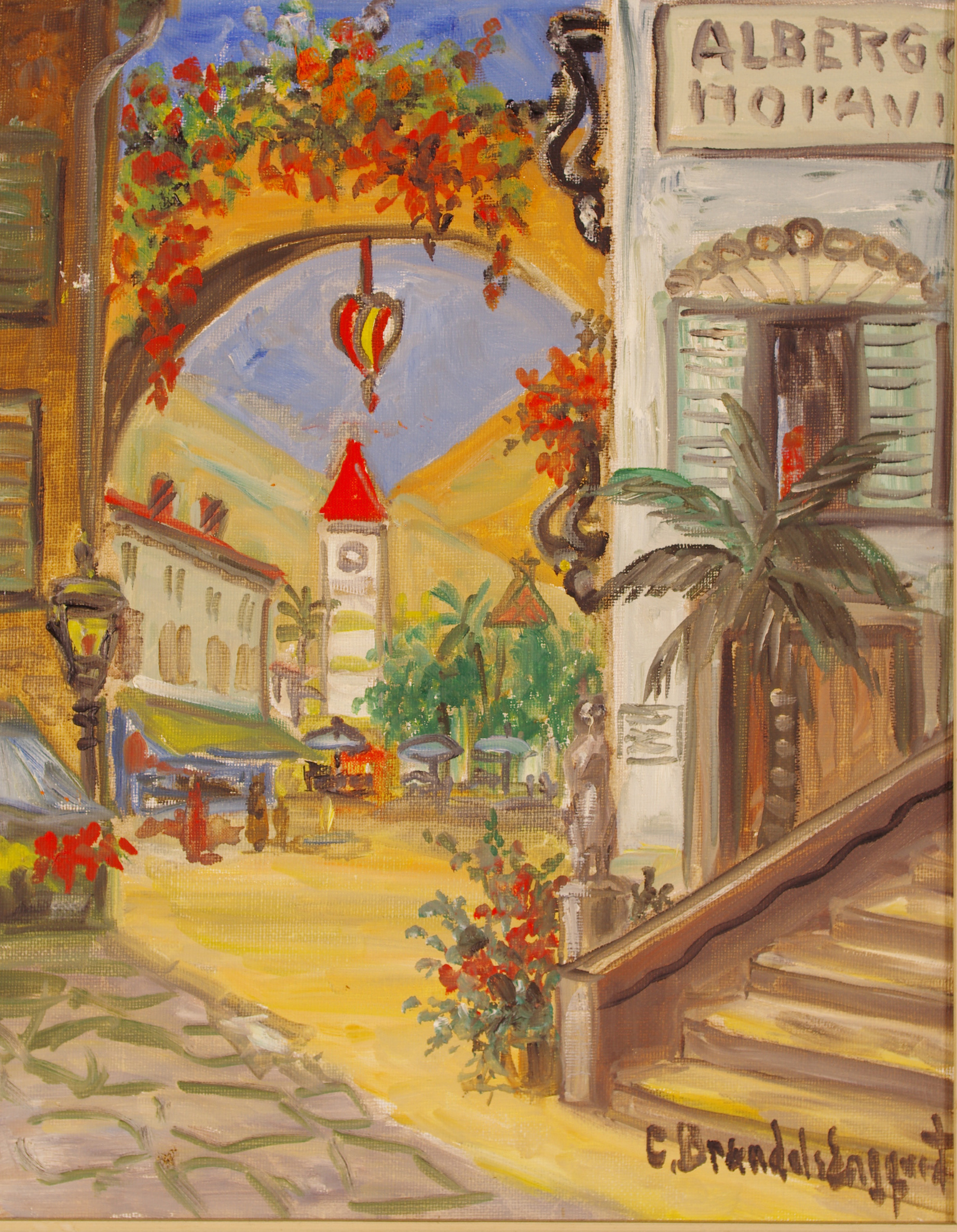 Images for 129902. CARIN BRANDELS-ENGQVIST. 2 paintings with southern ...