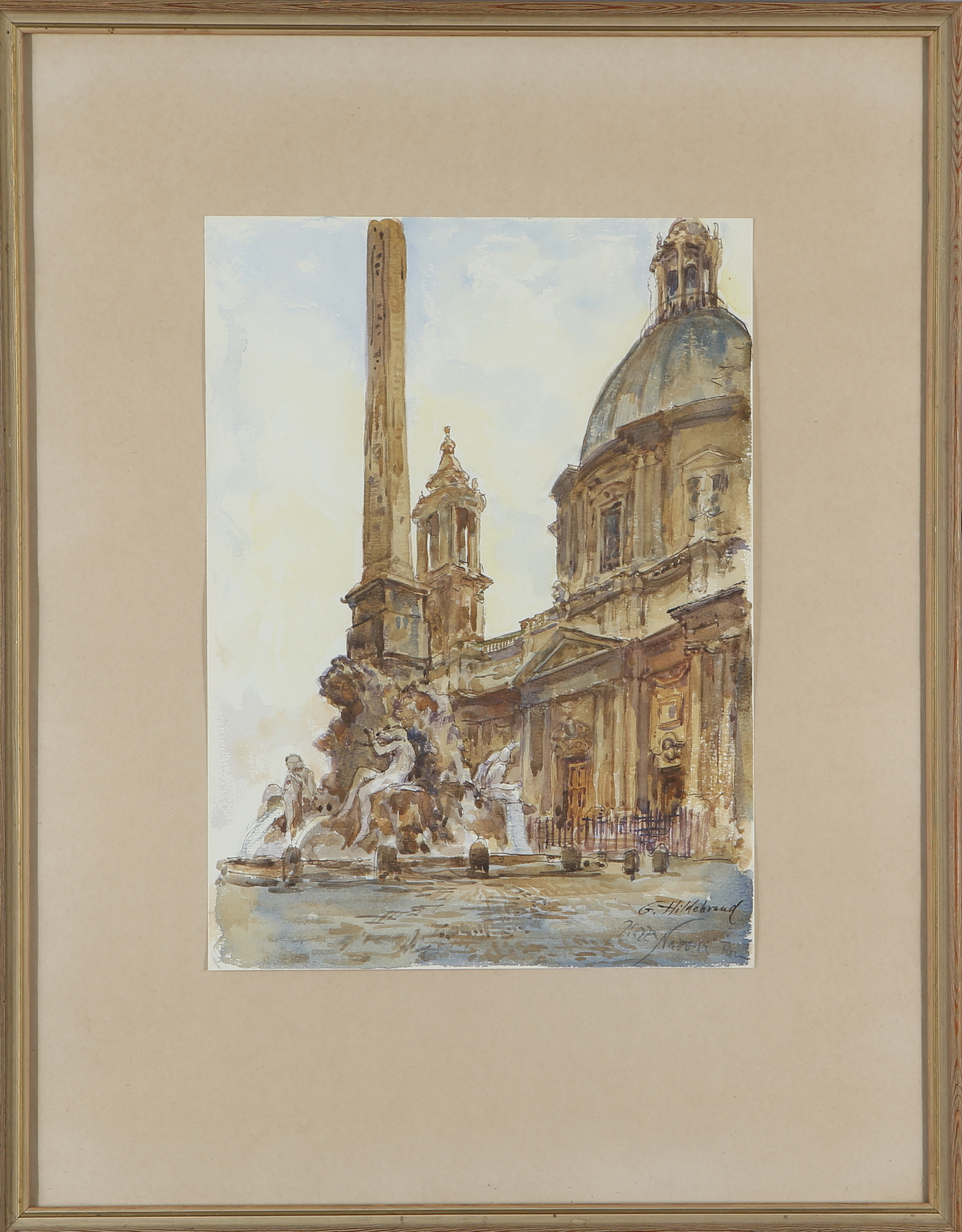 Images for 1300439. ERNST GEORG HILDEBRAND. Piazza Navona - Rome ...