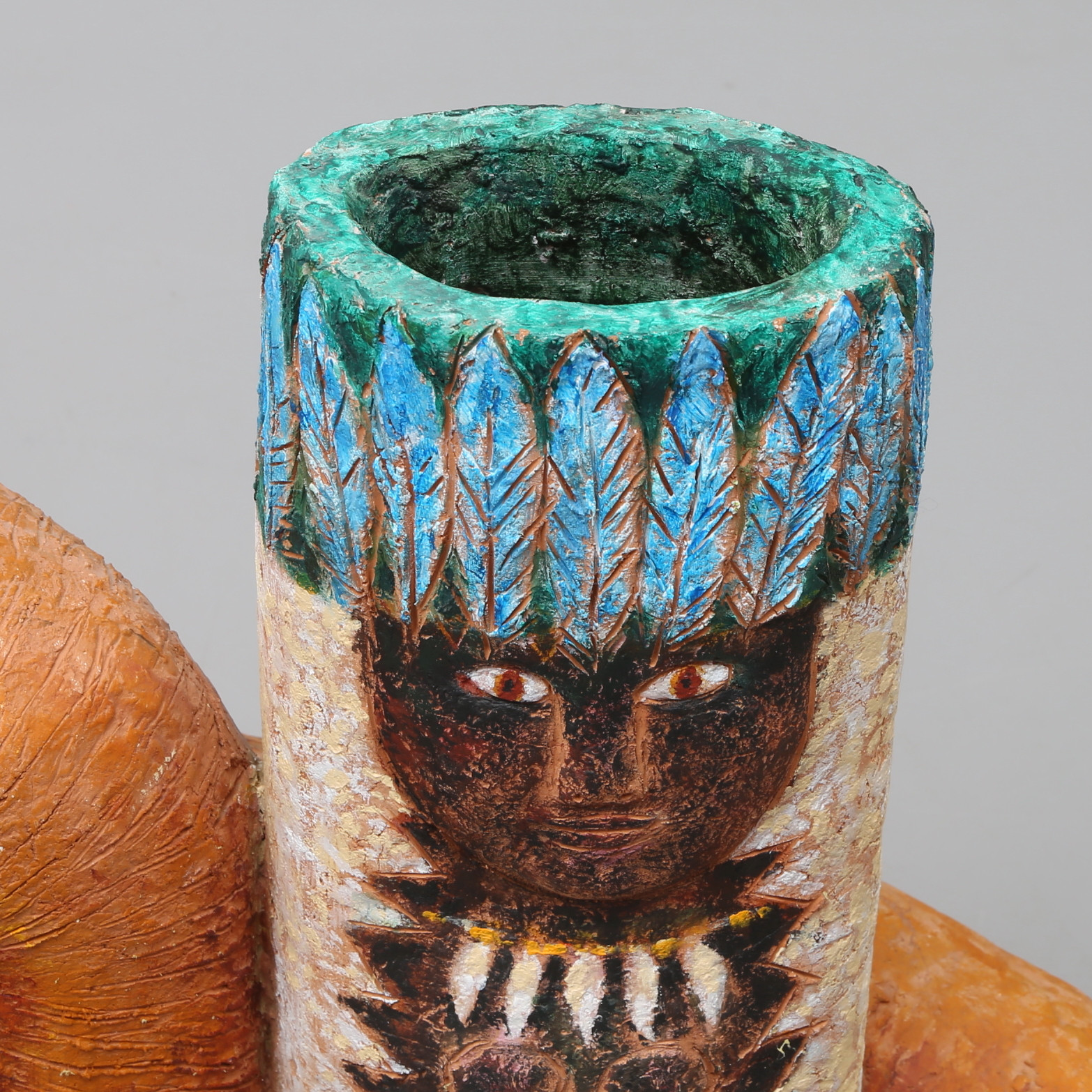 Images for 1303412. HELGA HENSCHEN. SCULPTURE, PARTIALLY PAINTED ...