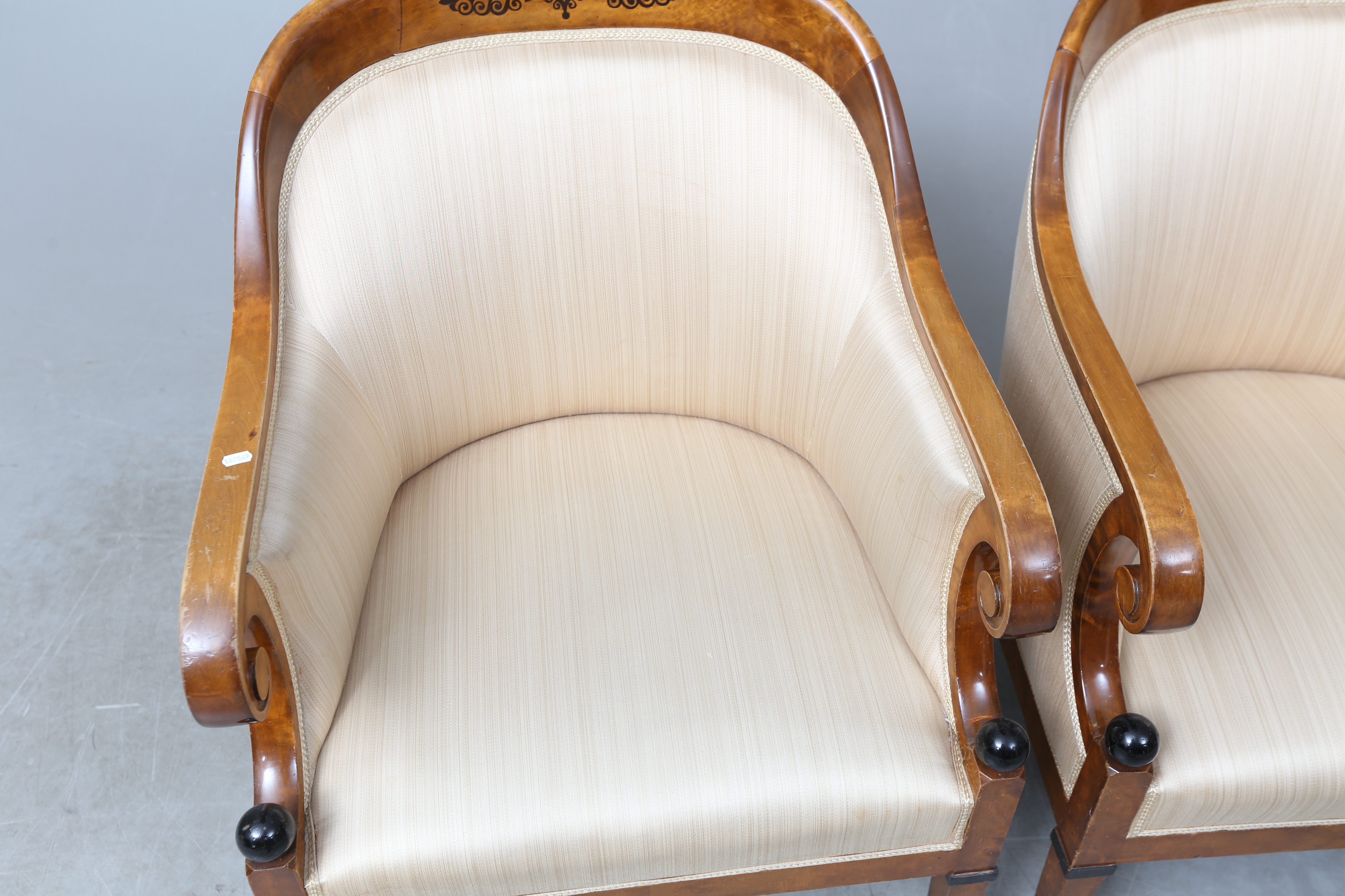 Images for 1307465. ARMCHAIRS, a pair, Karl Johan style, first half of ...