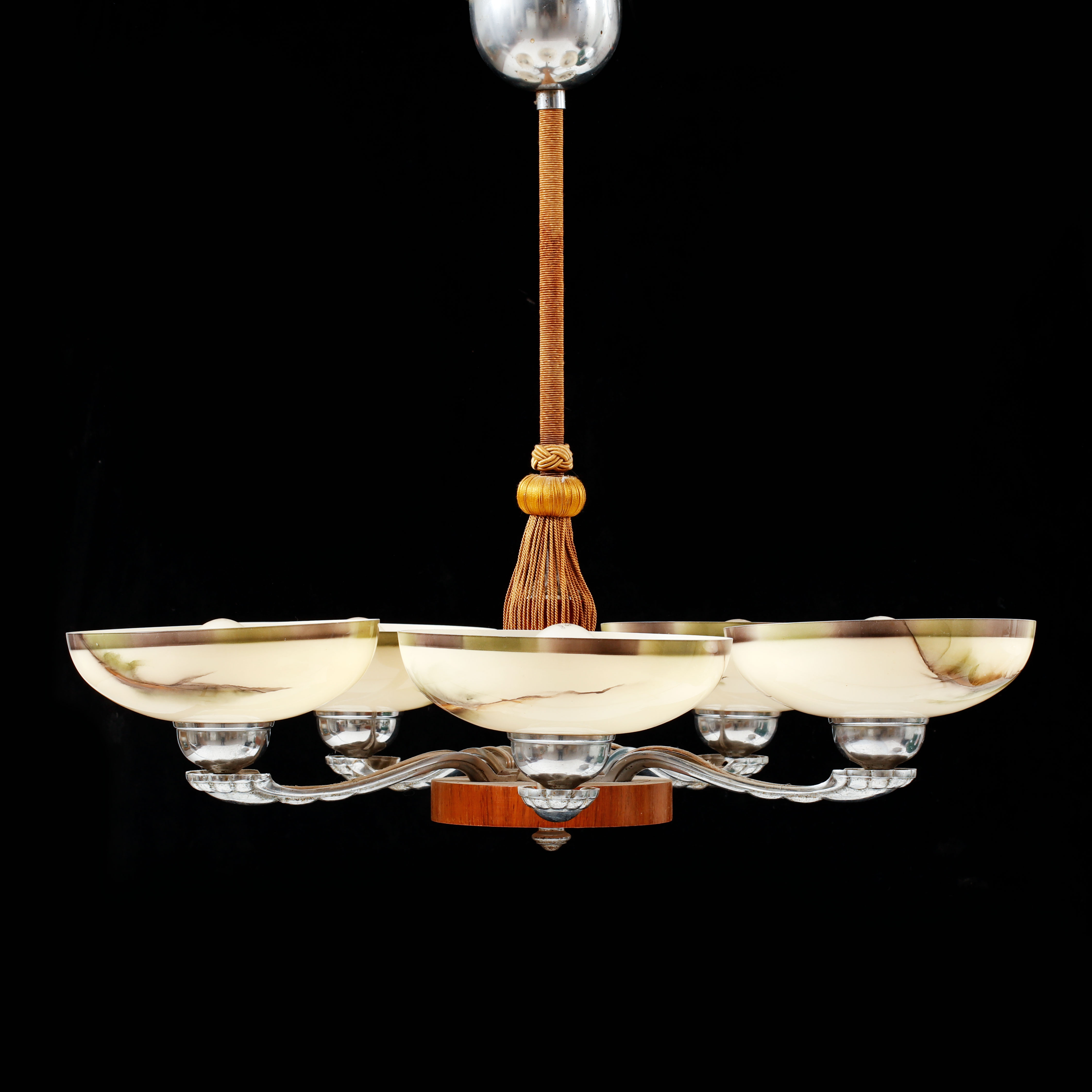 Images for 1309760. CEILING LAMP, metal and glass, 1920s/30s. - Auctionet