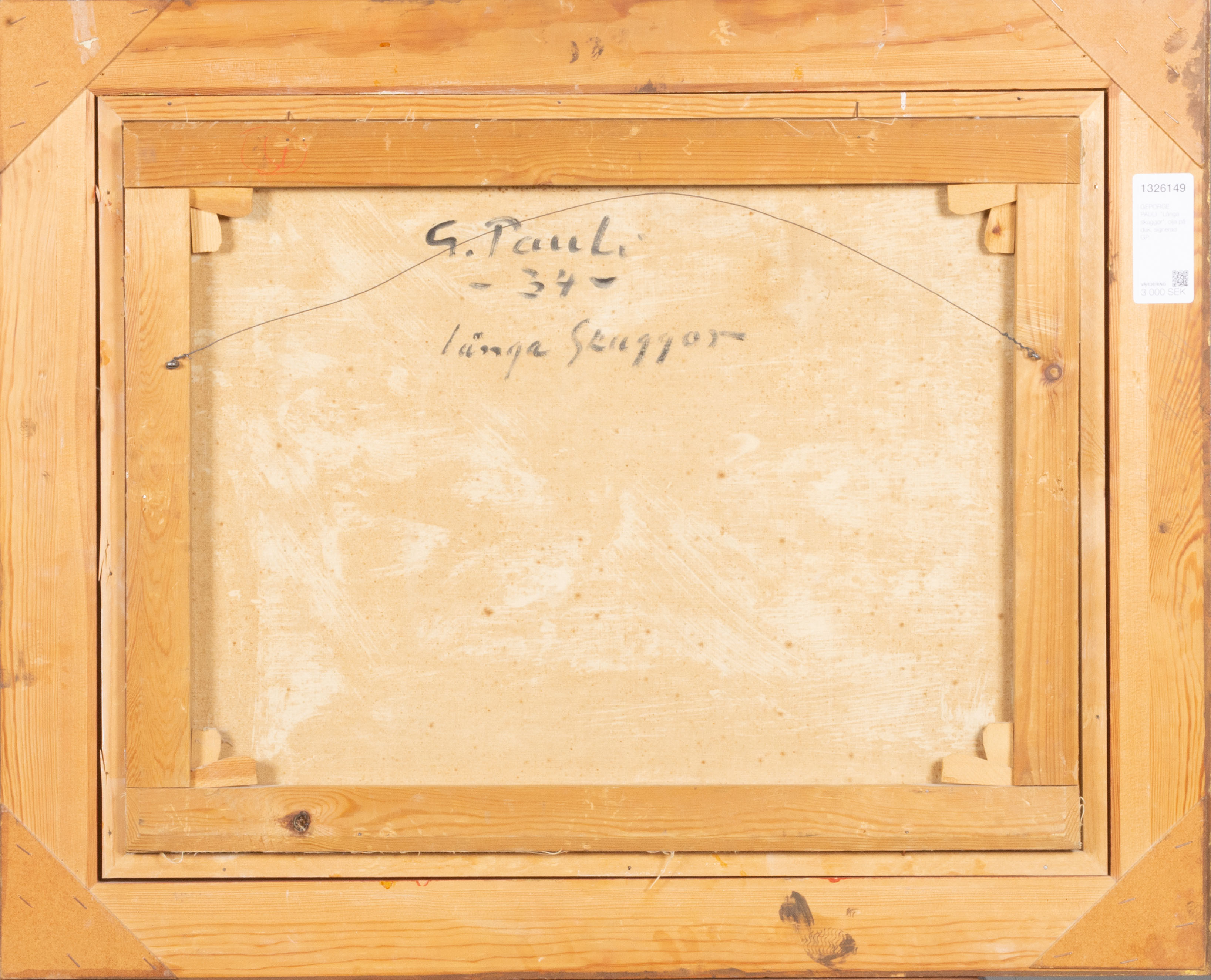 Images for 1326149. GEORGE PAULI. "Long shadows", oil on canvas, signed ...