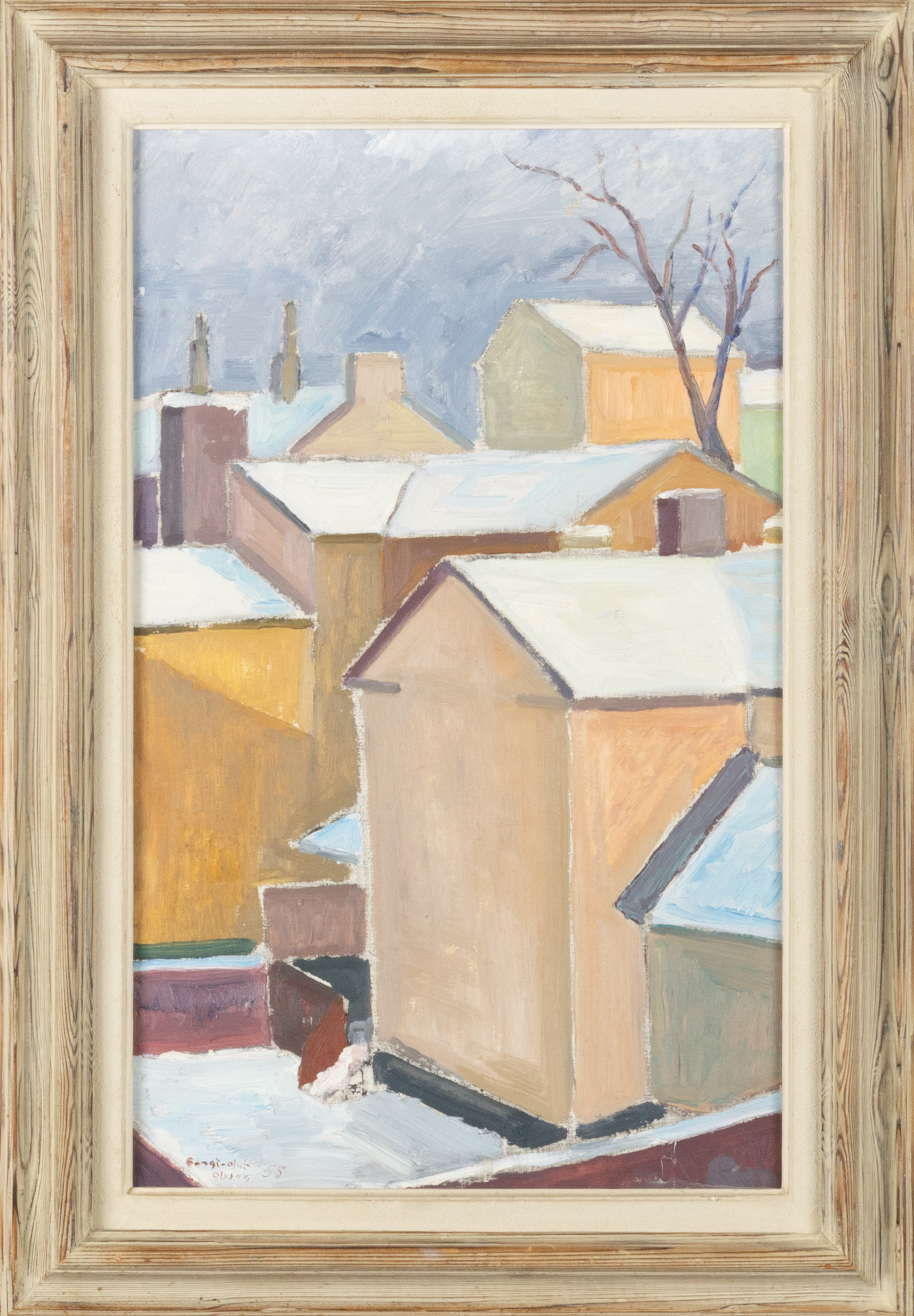 Images for 1331963. BENGT-OLOF OLSSON. House in a winter landscape, oil ...