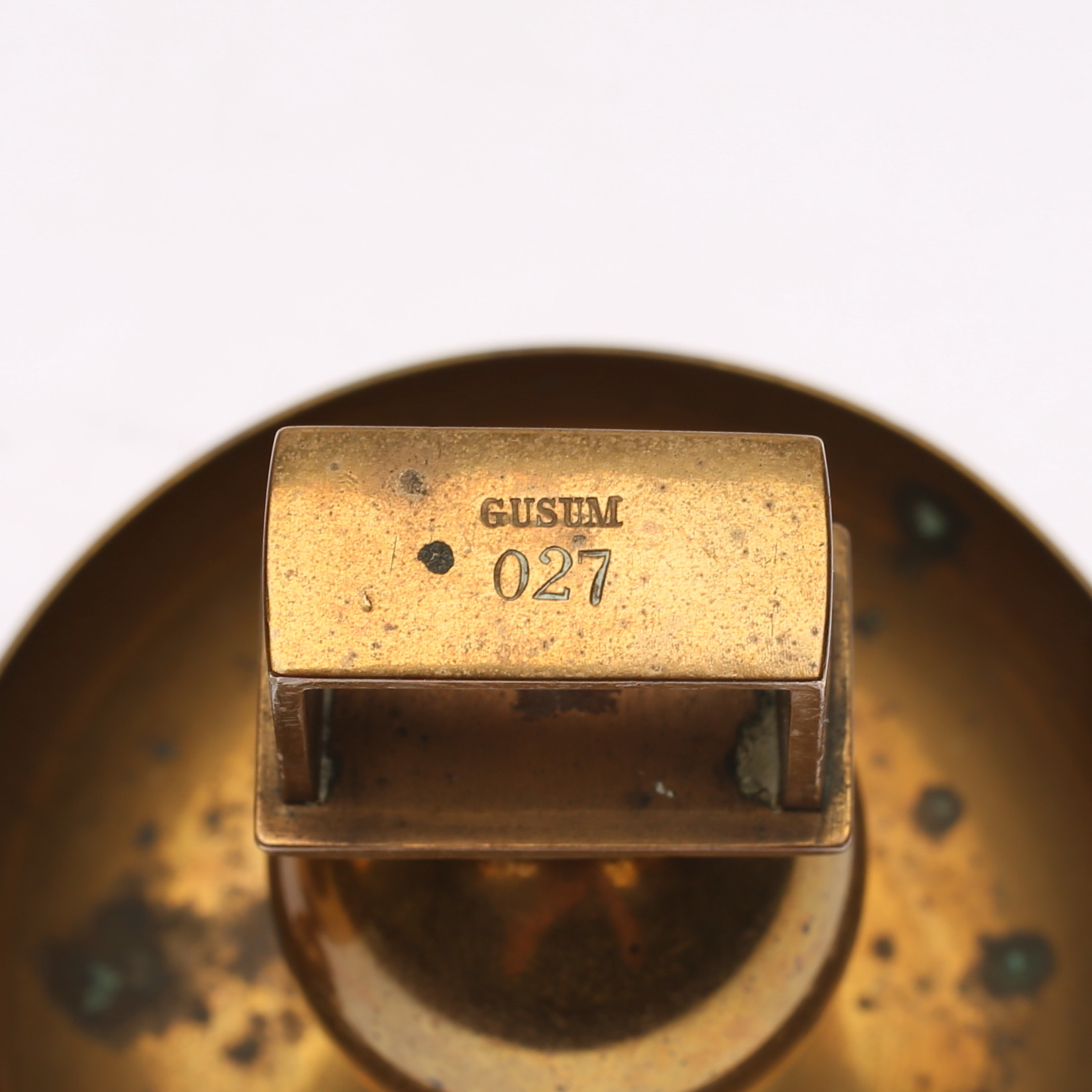 Images for 1332642. INKHORN AND MATCHHOLDER, brass, Gusums Bruk ...