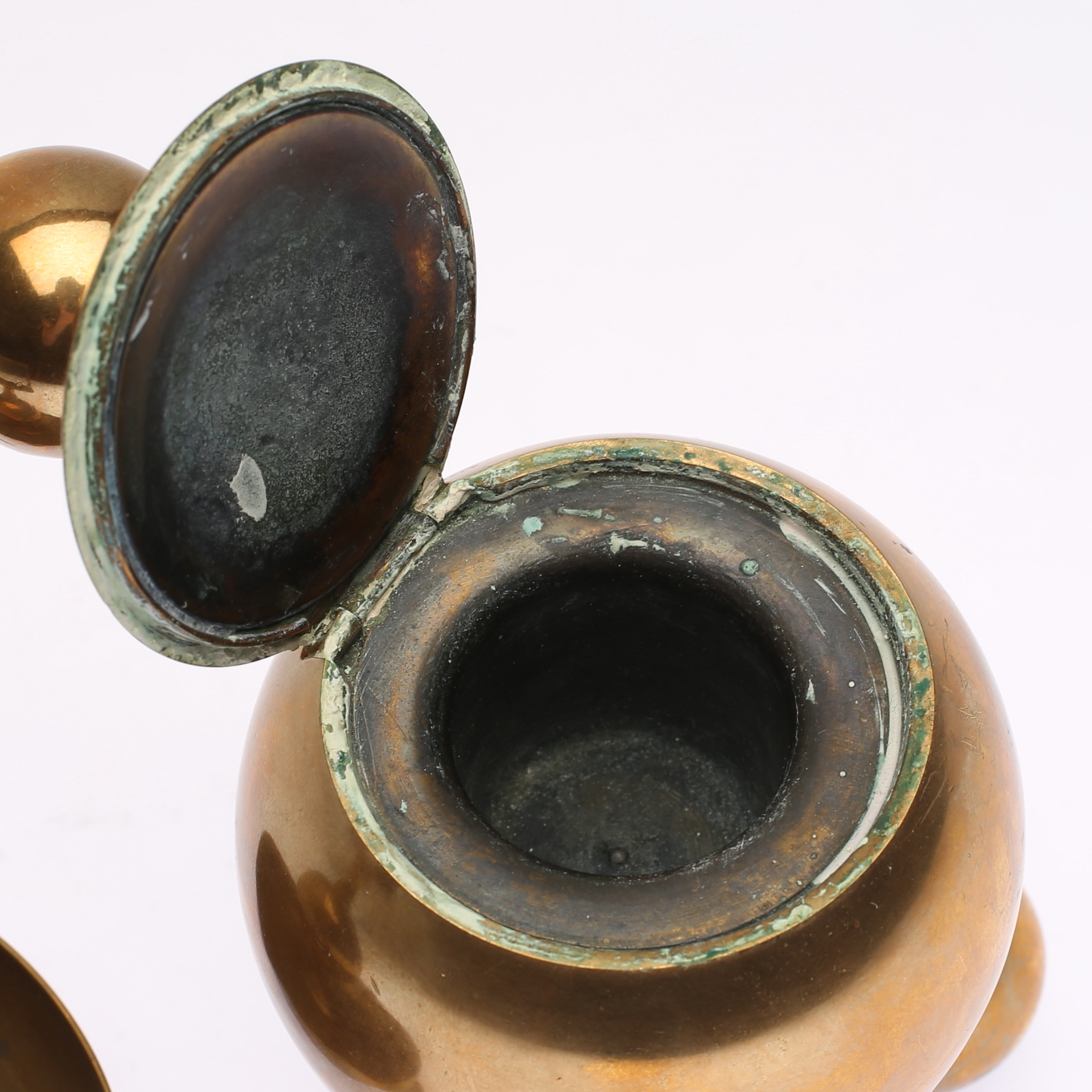 Images for 1332642. INKHORN AND MATCHHOLDER, brass, Gusums Bruk ...