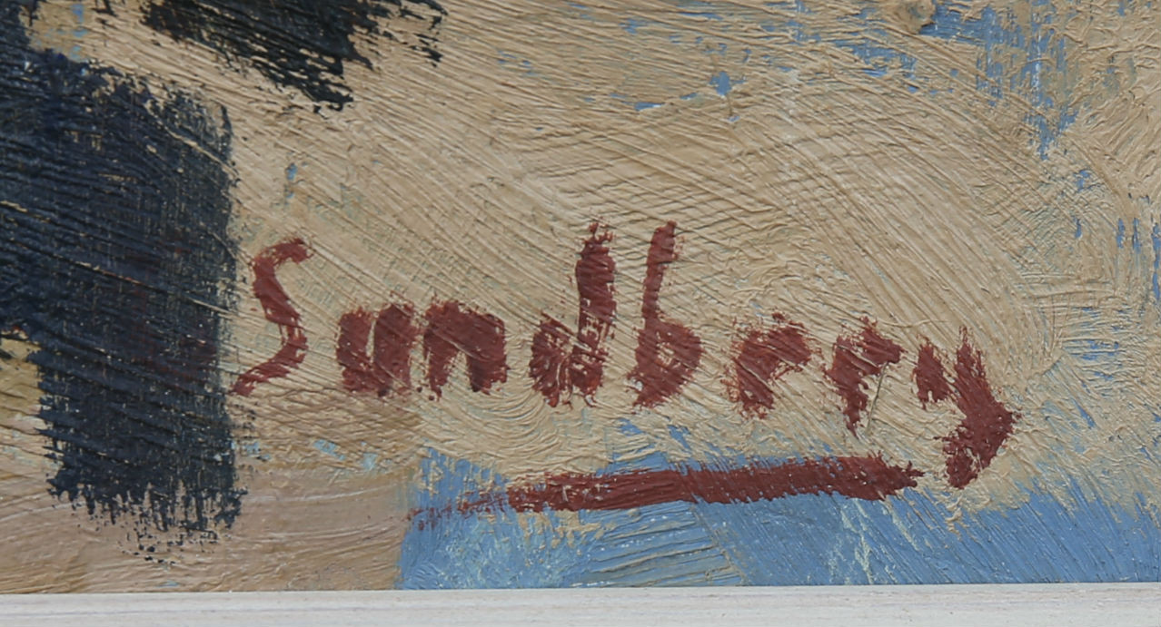 Images for 1335913. GOTTHARD SANDBERG. Oil on Board, Landscape, signed ...