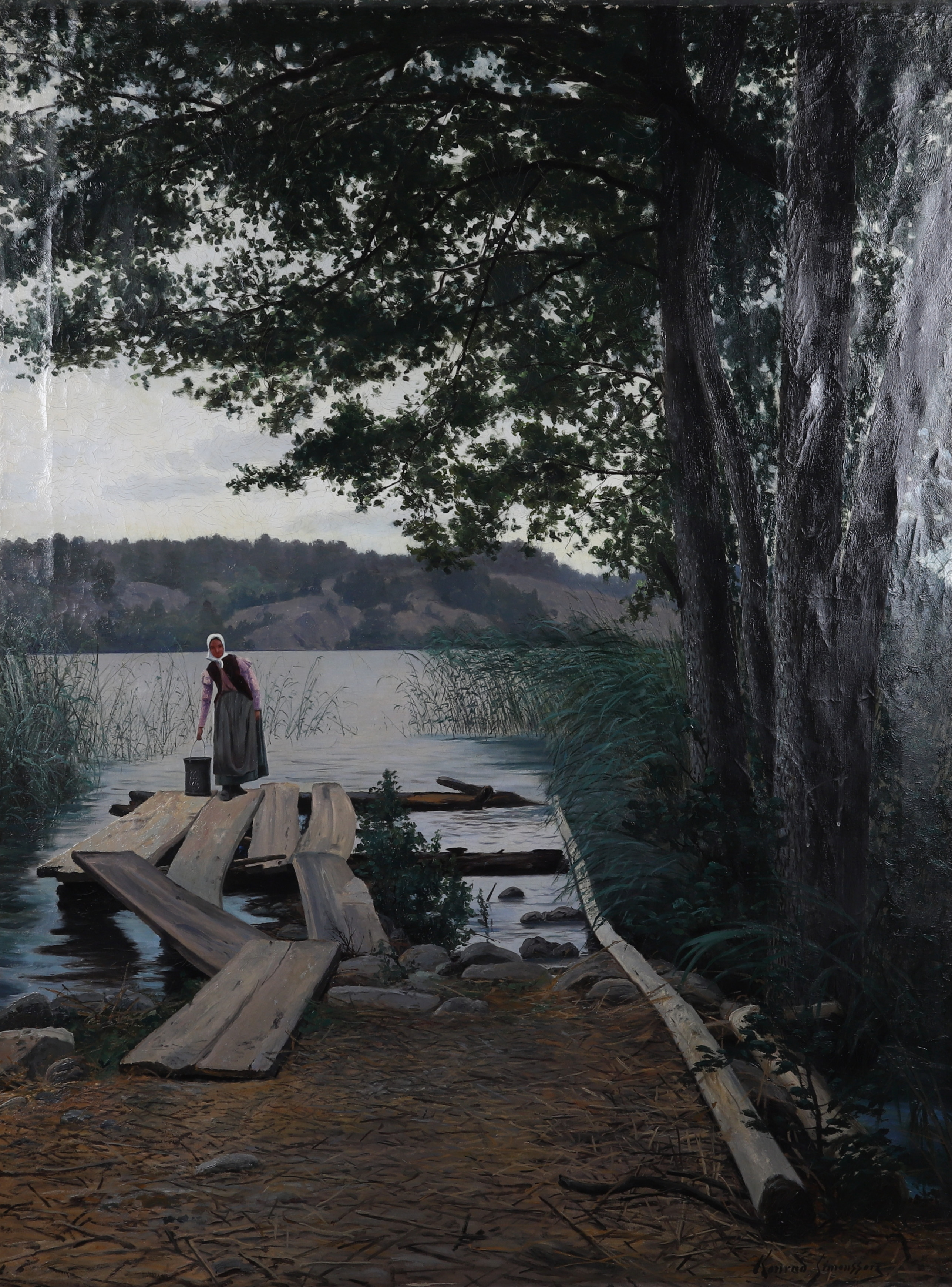 Images for 1338123. KONRAD SIMONSSON. Oil on canvas, signed Konrad ...