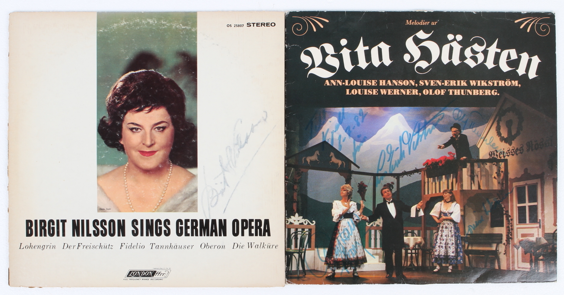 Bilder zu 134037. AUTOGRAMM, 5 Stück, Signierte Schallplatten, Birgit ...