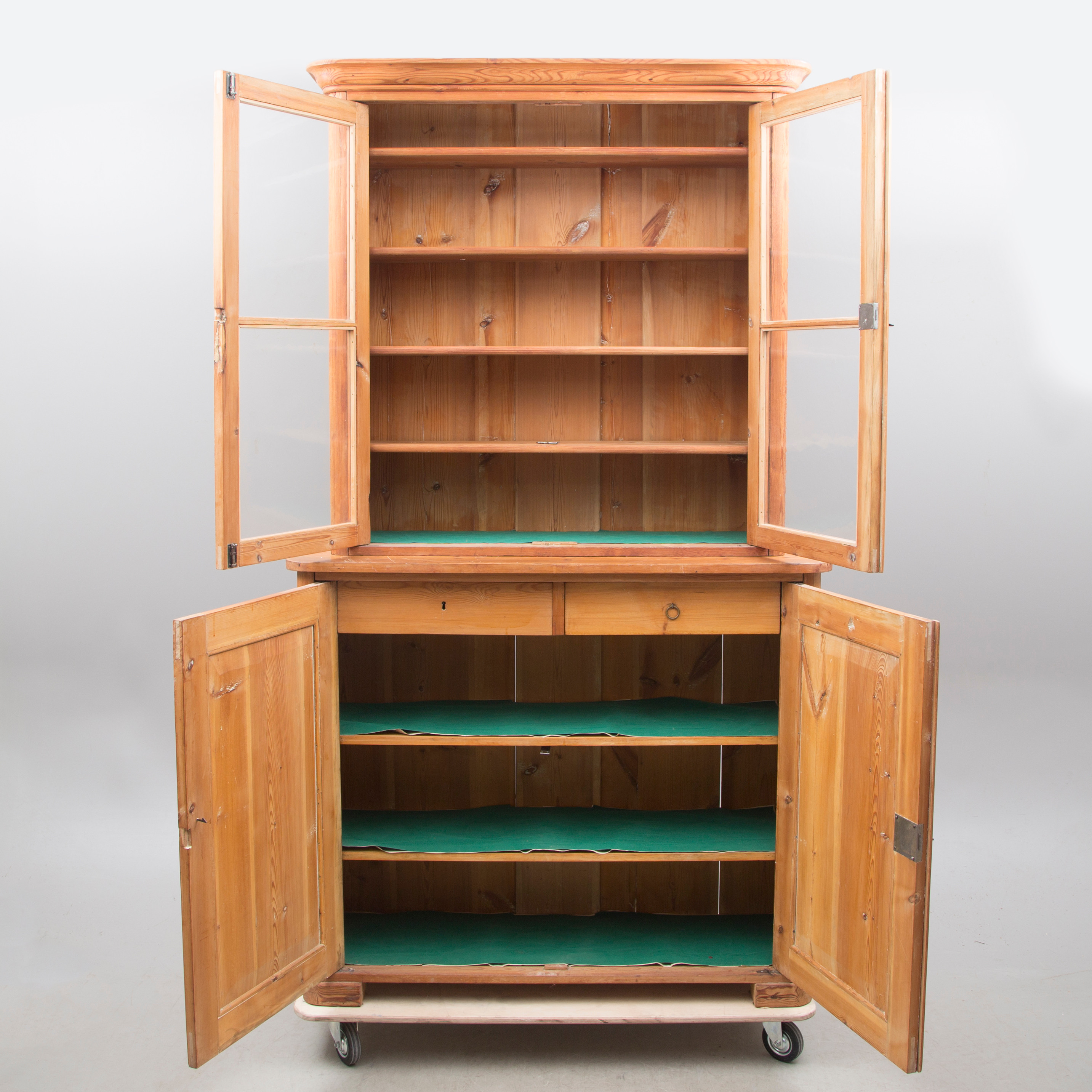 Images for 1342631. BOOKCASE with glass doors, Art Nouveau, turn of the ...